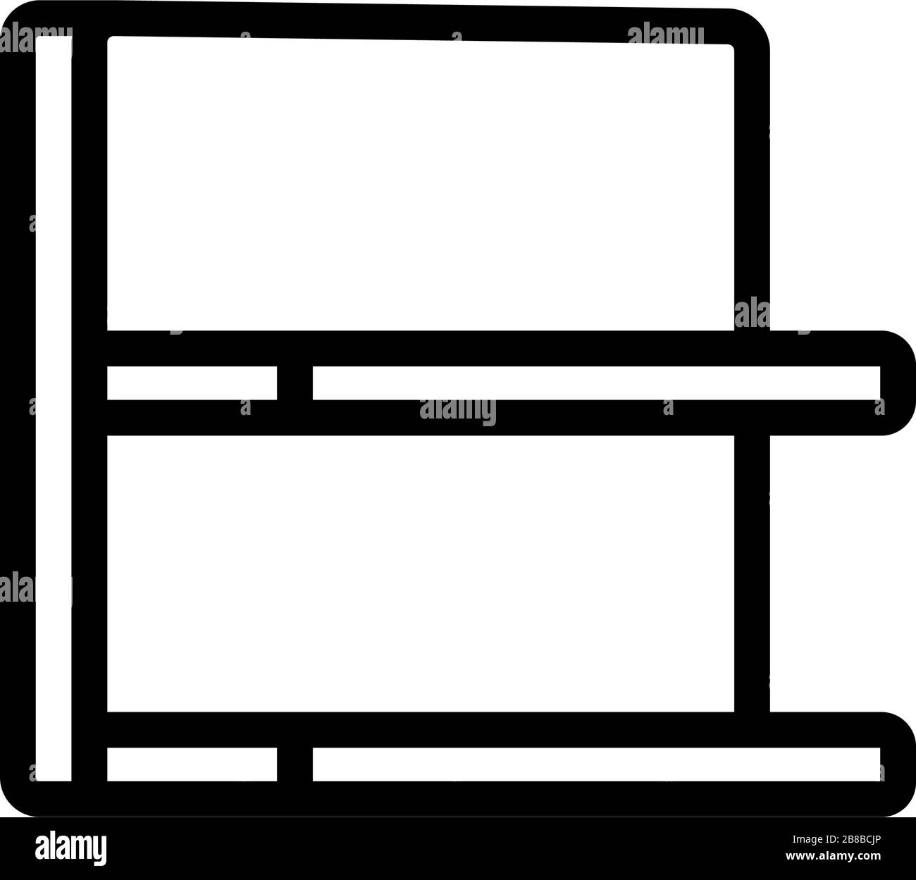 showcase shelf icon vector outline illustration Stock Vector Image ...