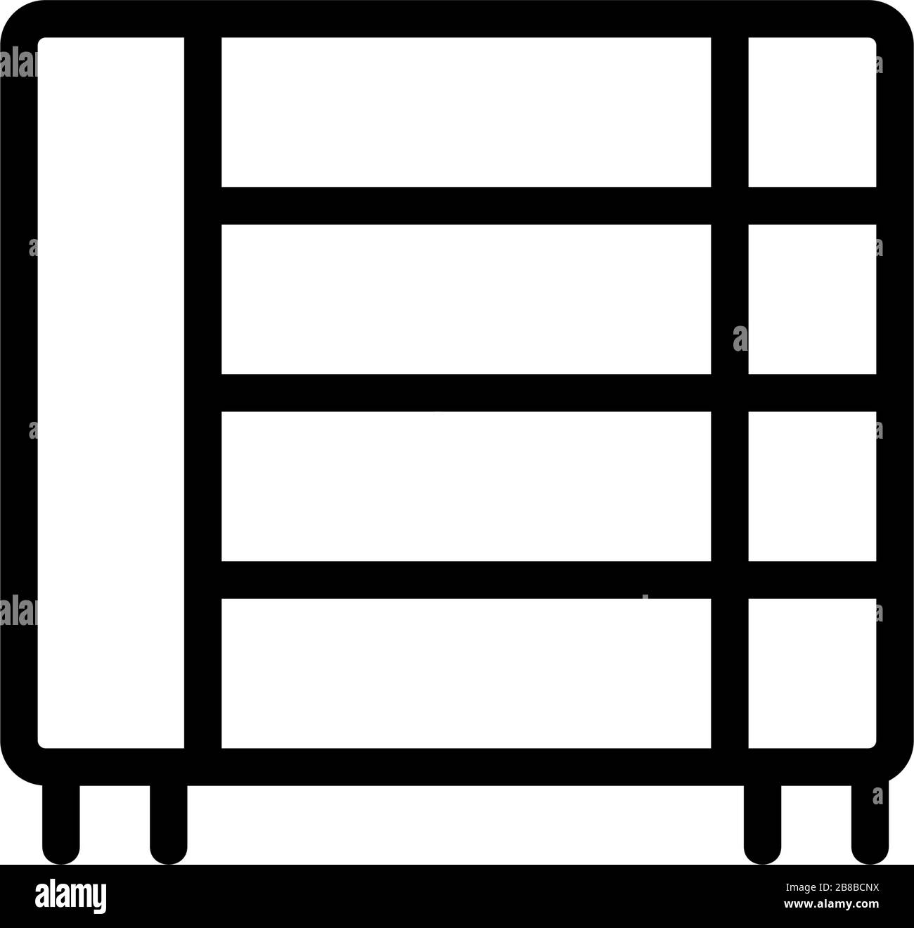 Grocery shelving Cut Out Stock Images & Pictures - Alamy