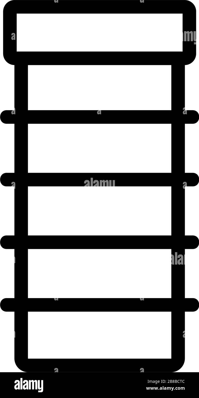convenient shelf icon vector outline illustration Stock Vector Image ...