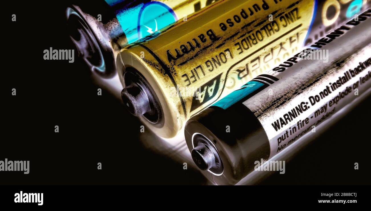 A picture of batteries Stock Photo - Alamy