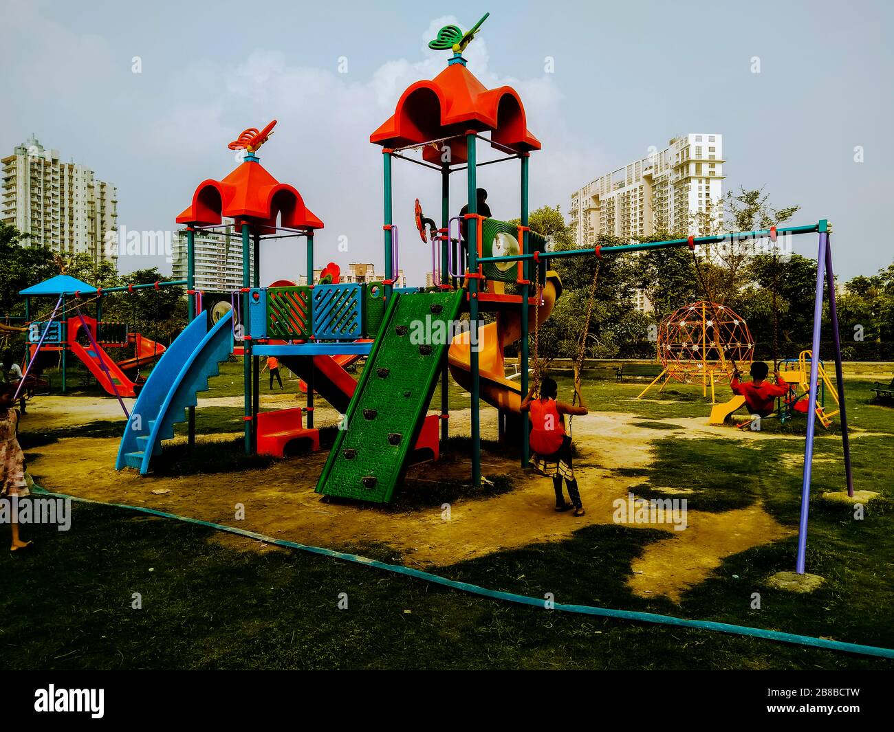 A picture of children play ground area Stock Photo - Alamy