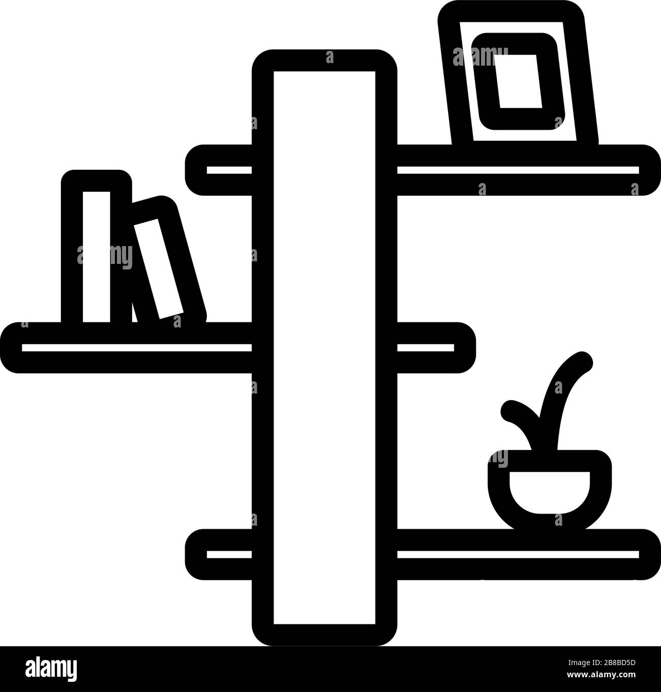 items shelf icon vector outline illustration Stock Vector Image & Art ...