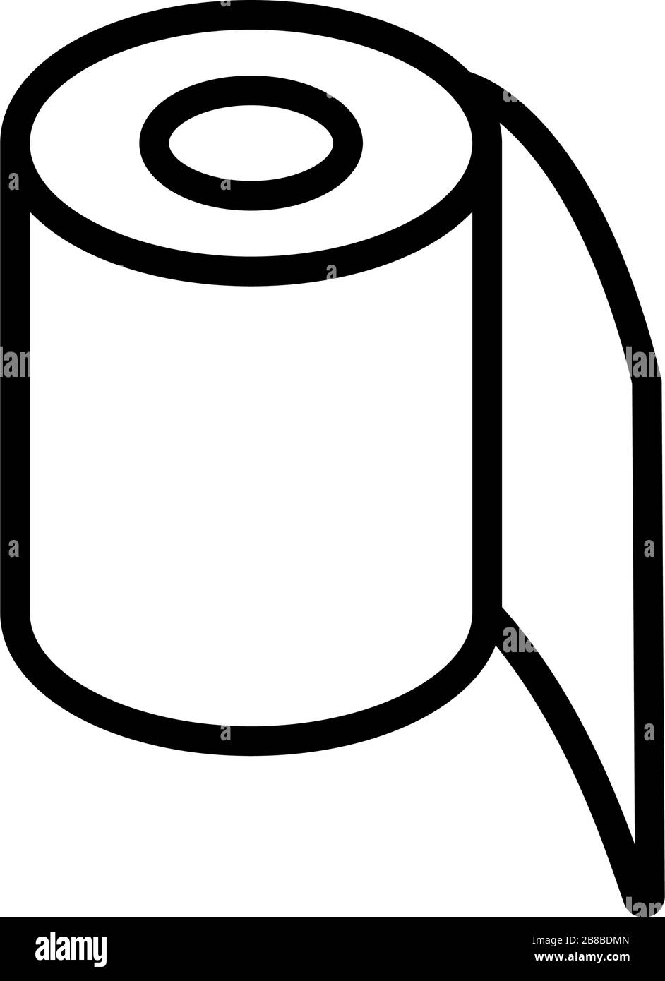 big roll icon vector outline illustration Stock Vector Image & Art - Alamy