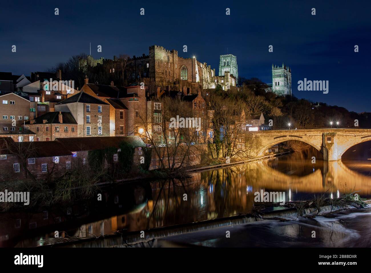 Durham - old town hill Stock Photo - Alamy