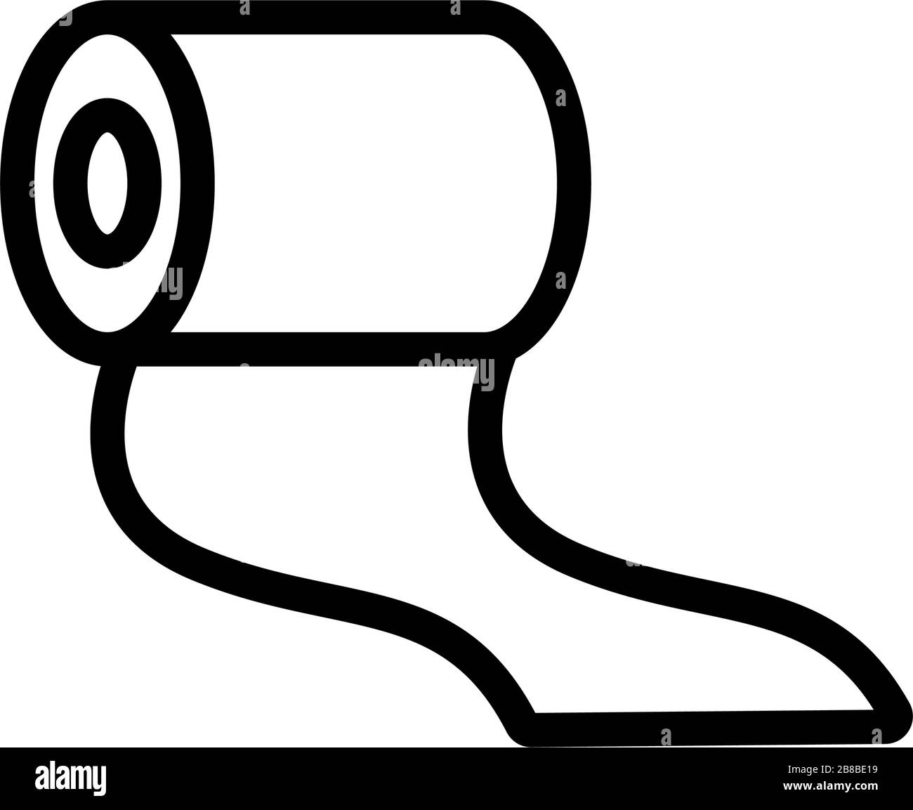 small roll icon vector outline illustration Stock Vector Image & Art ...