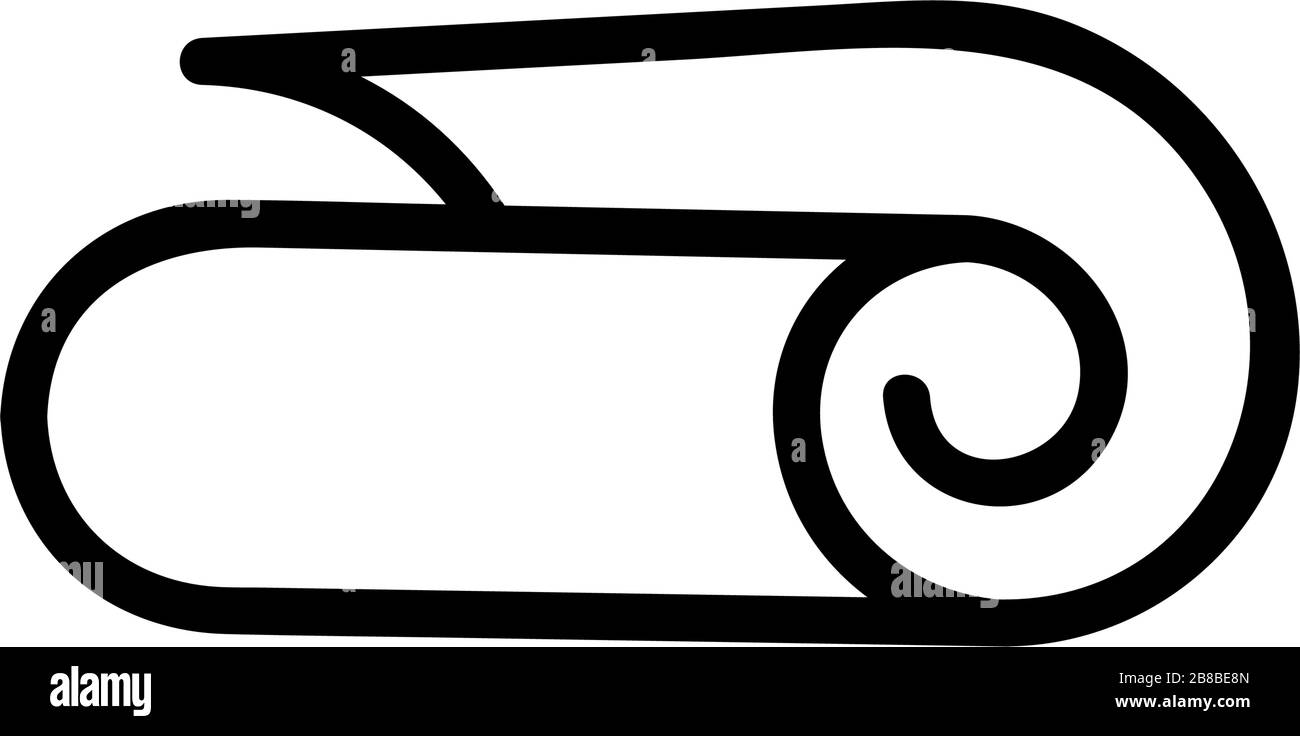 plastic coil icon vector outline illustration Stock Vector Image & Art ...