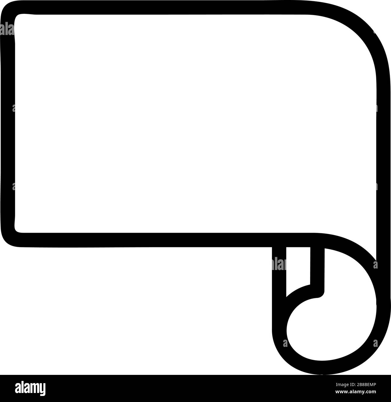 sheet roll icon vector outline illustration Stock Vector Image & Art ...