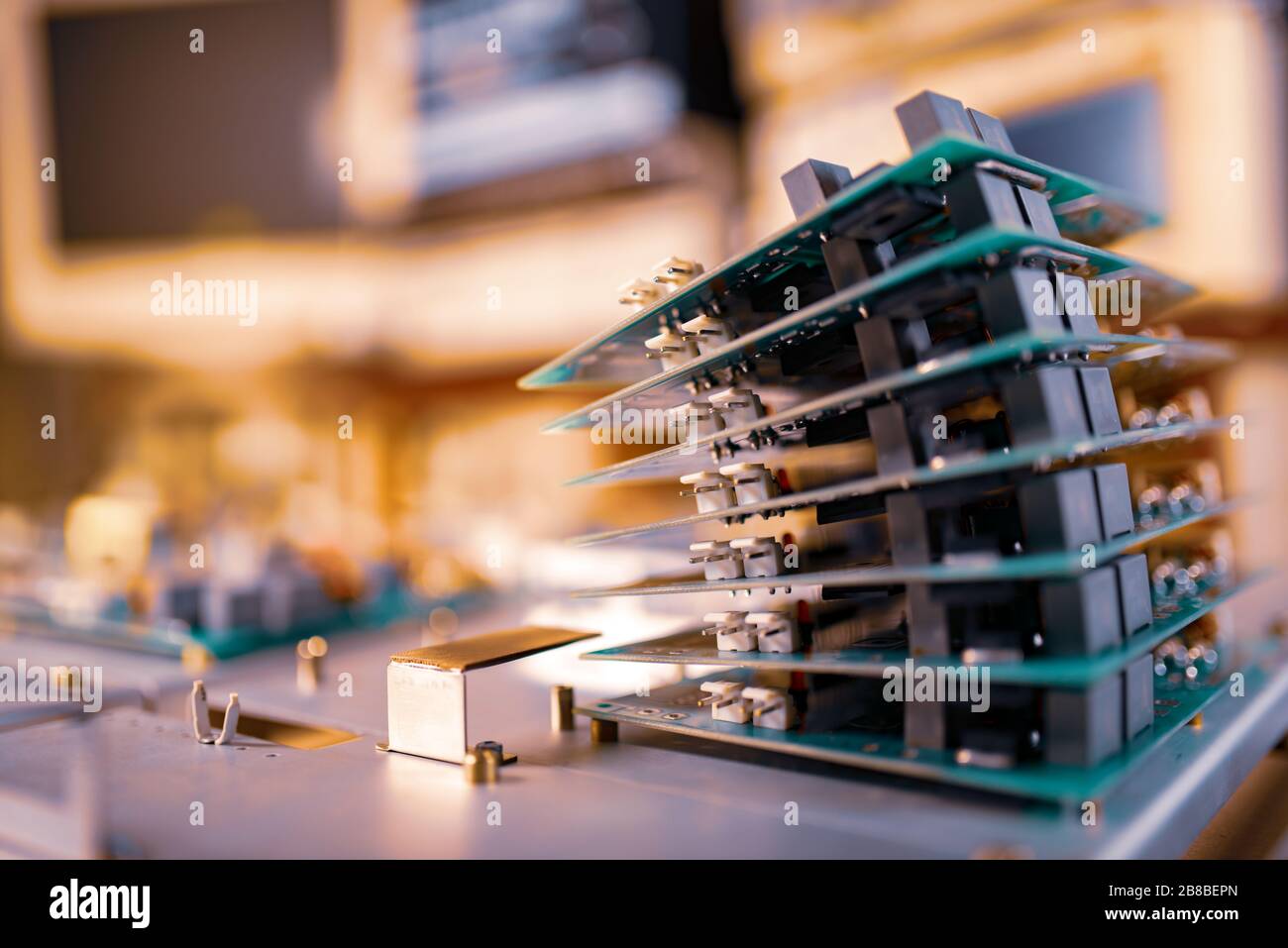Microchips in a circuit board hi-res stock photography and images - Alamy