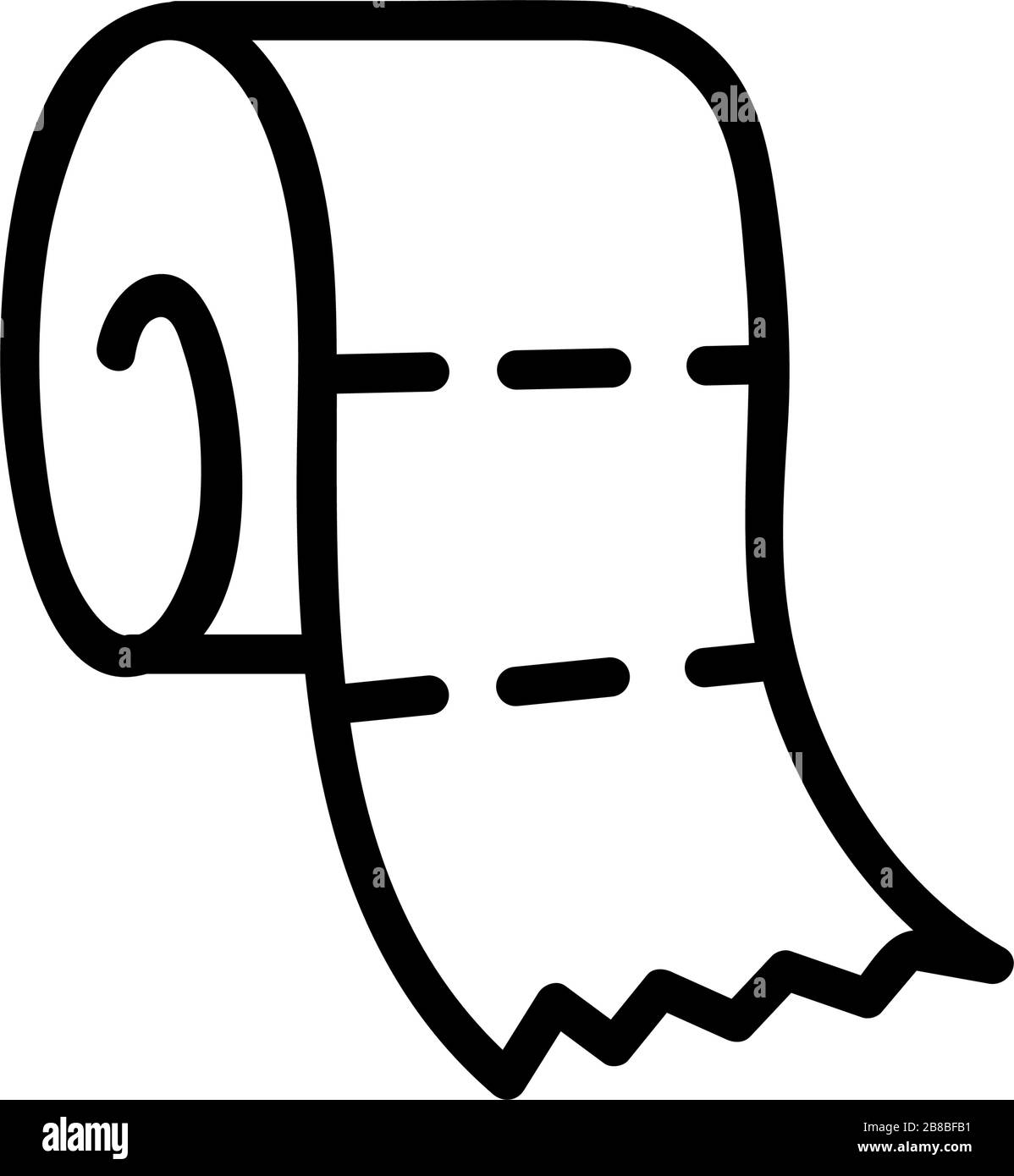 paper roll icon vector outline illustration Stock Vector Image & Art ...