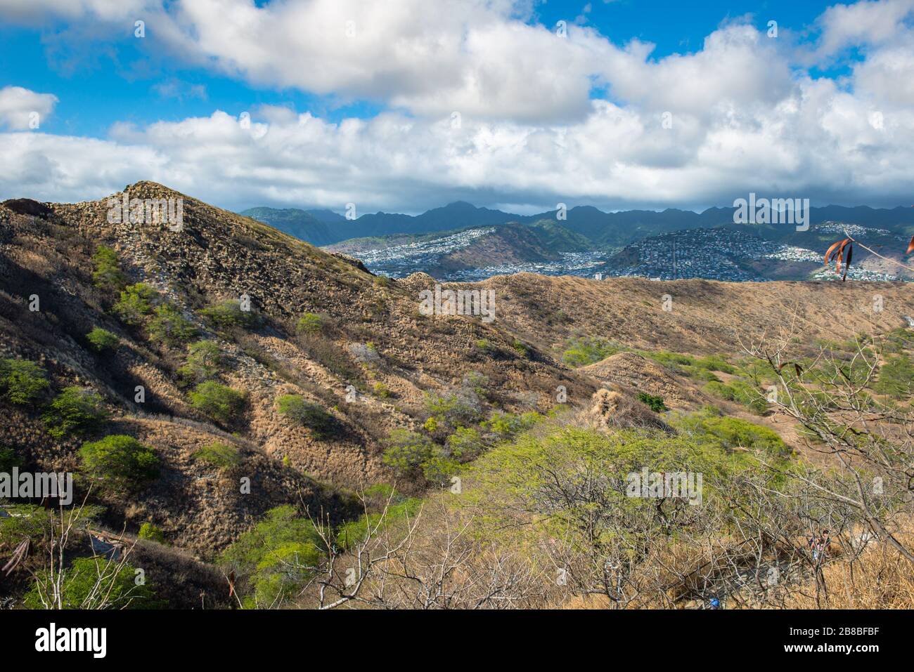 Diamond head trail waikiki oahu hi-res stock photography and images - Alamy