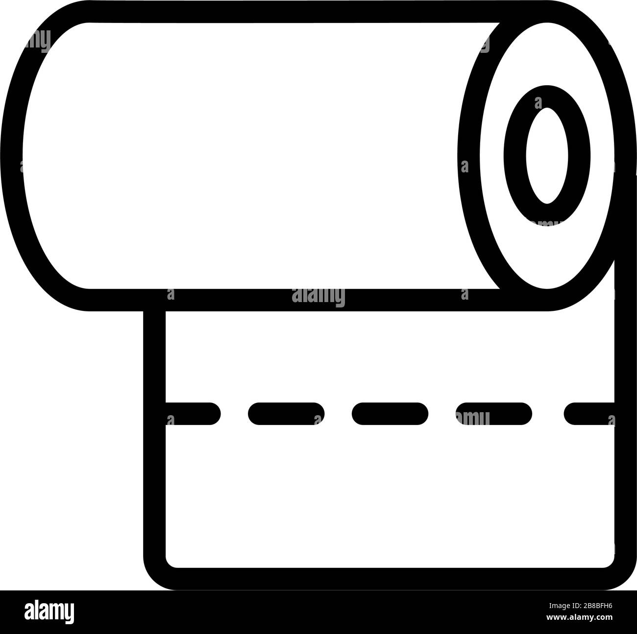 fabric roll icon vector outline illustration Stock Vector Image & Art ...