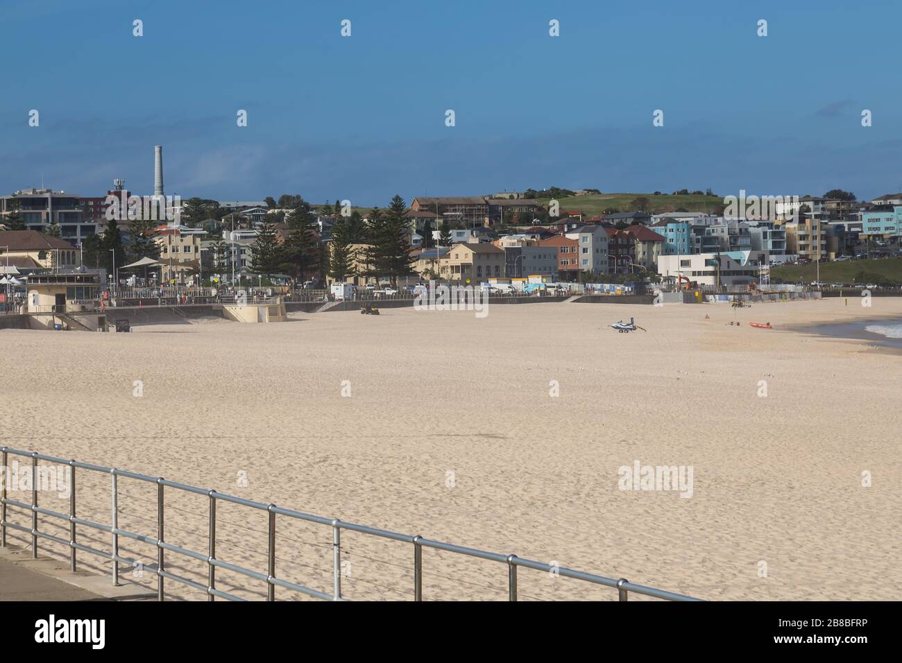 Bondi Beach was closed today due to unacceptable crowds yesterday ...