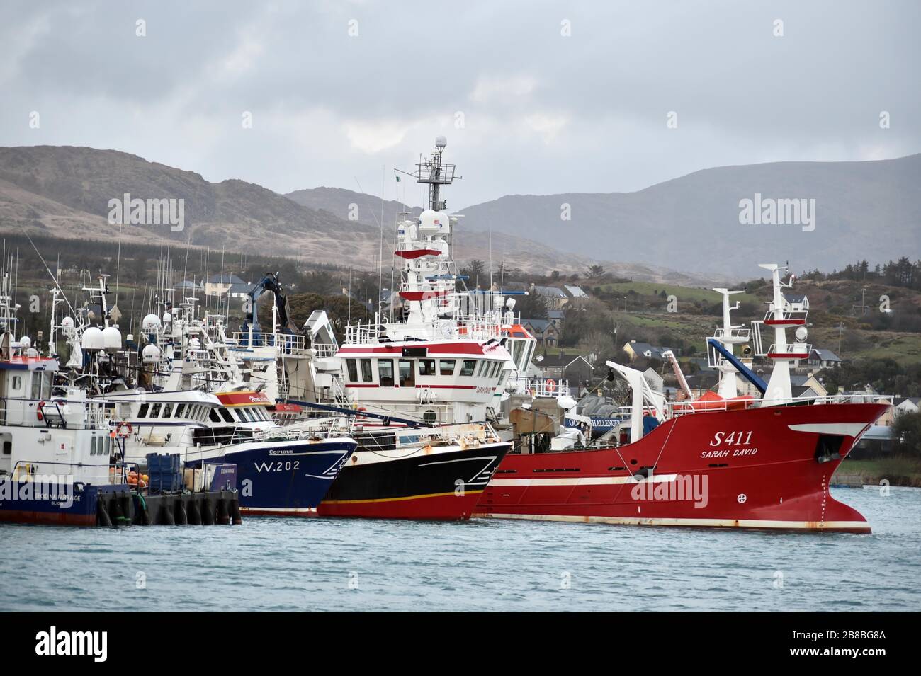 Hogs Head with The Skellig Rocks in The Atlantic Ocean in the ...