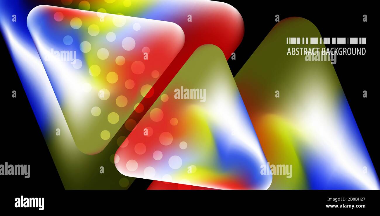 Abstract colorful background template with blended multiple geometric ...