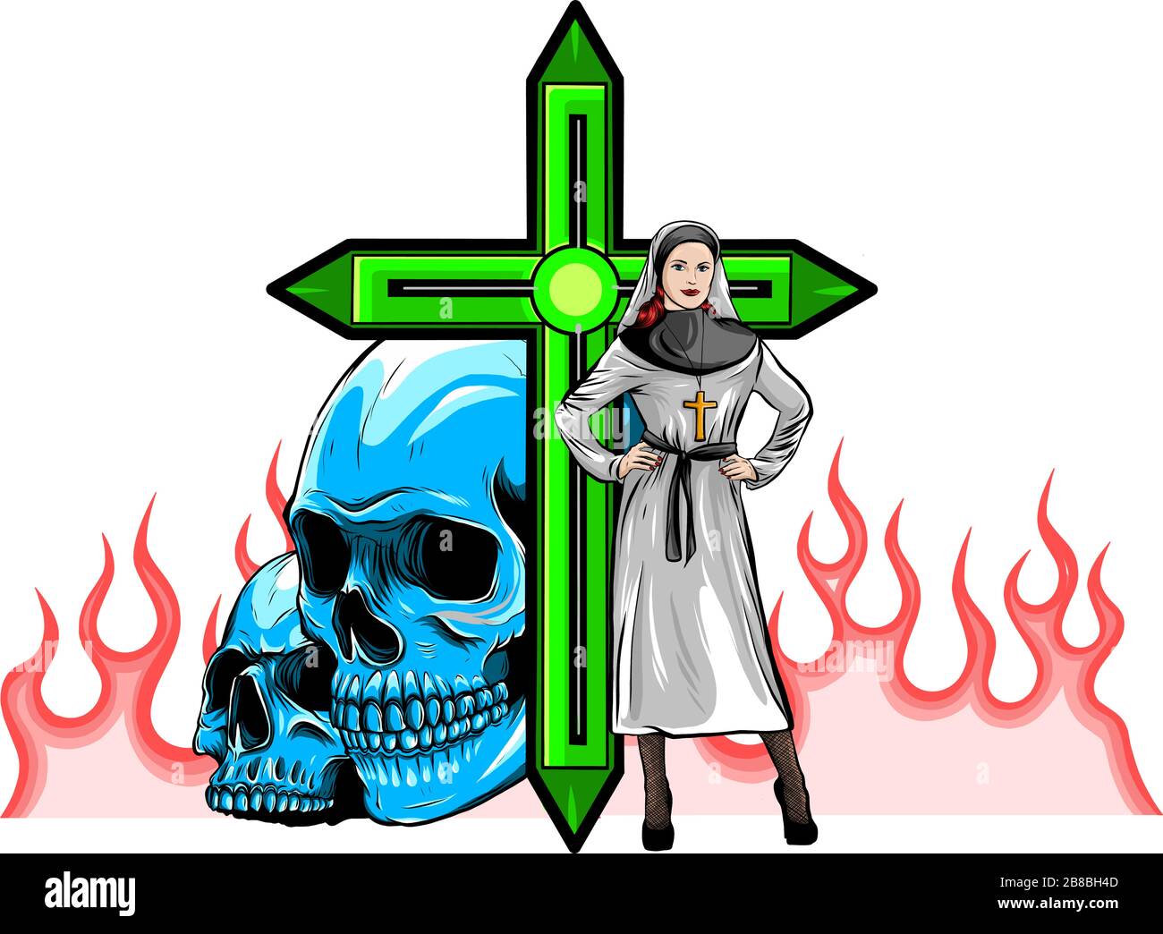 Evil nun hi-res stock photography and images - Alamy