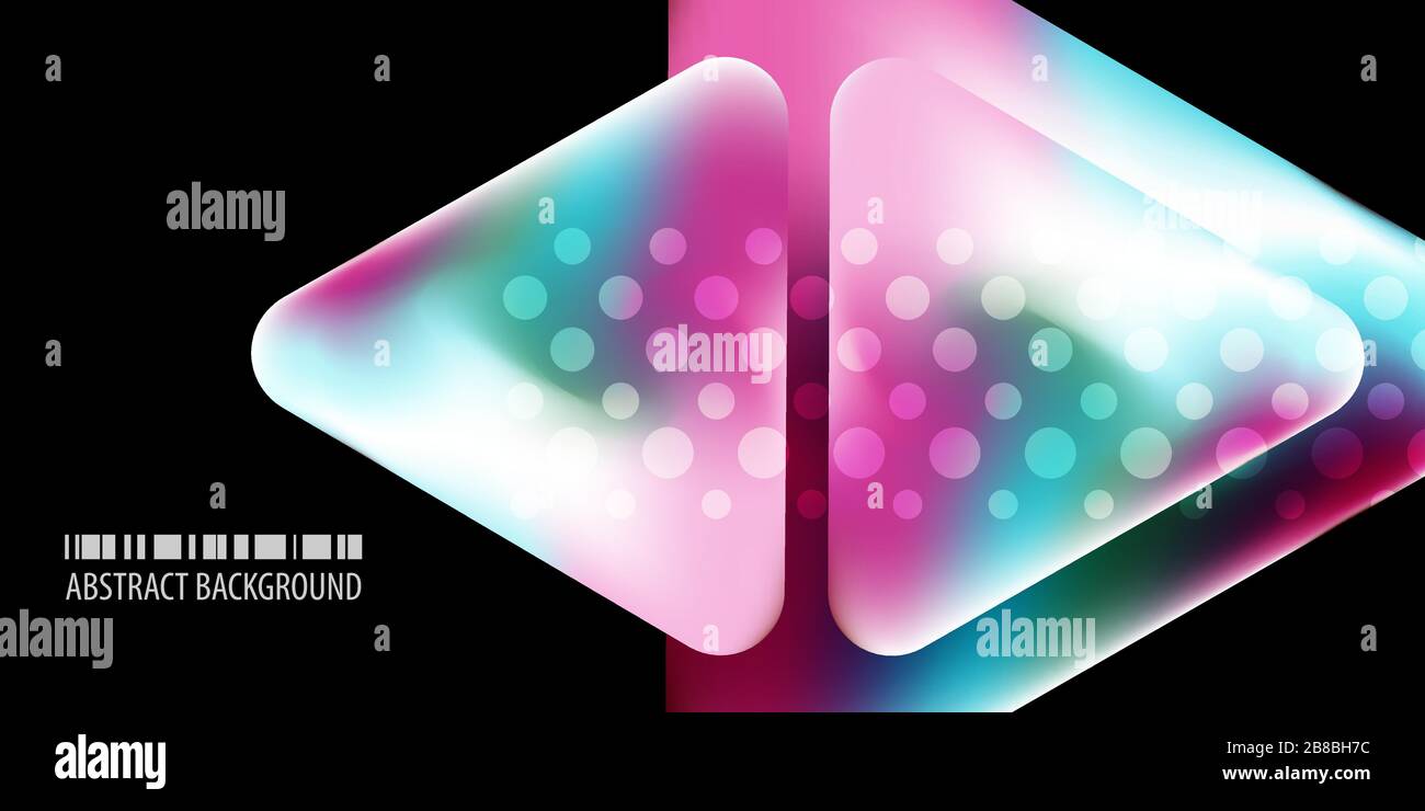 Abstract colorful background template with blended multiple geometric ...