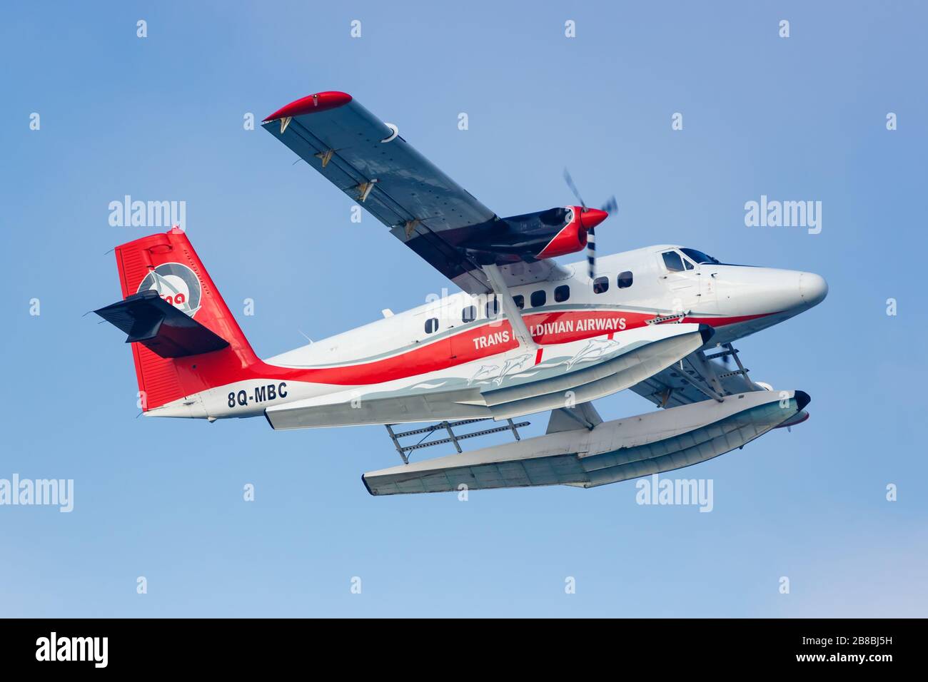 Male, Maldives – February 19, 2018: TMA - Trans Maldivian Airways De ...