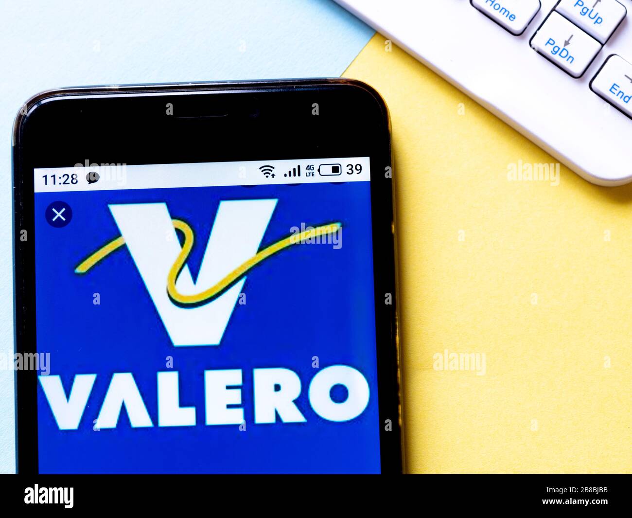 In this photo illustration Valero Energy Corporation logo is seen ...