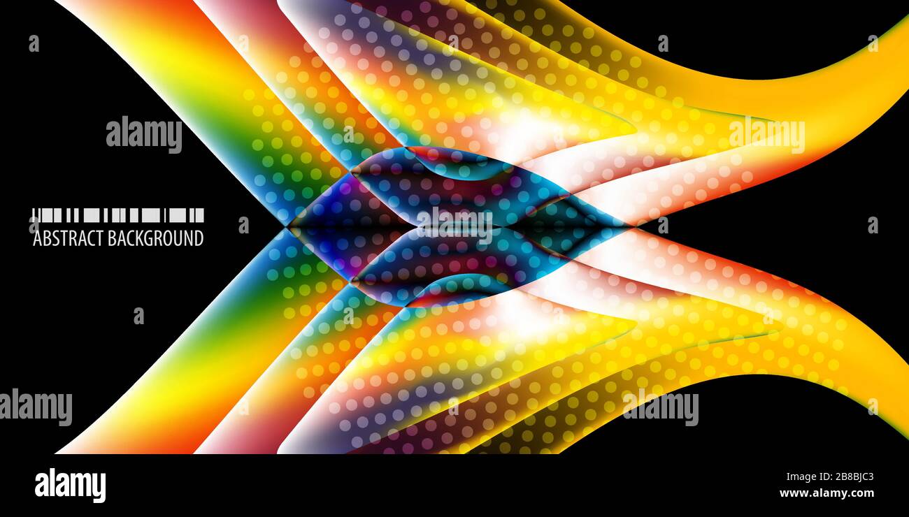 Abstract colorful background template with blended multiple geometric ...