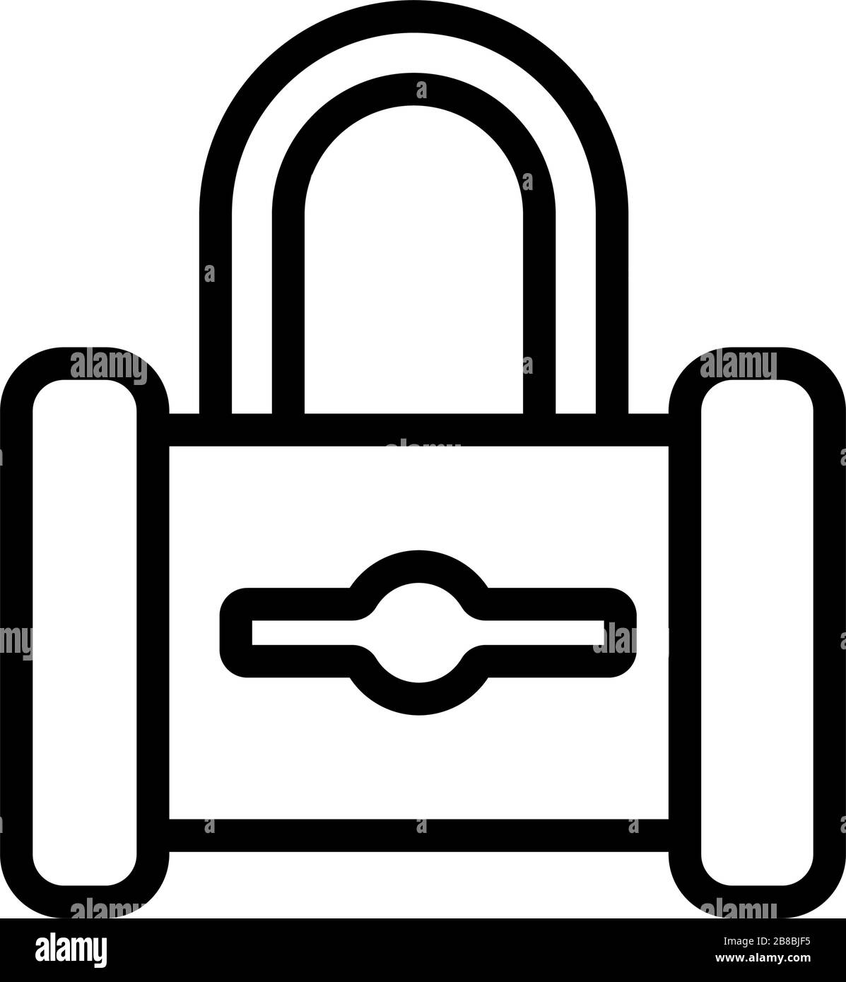 password lock icon vector outline illustration Stock Vector Image & Art ...