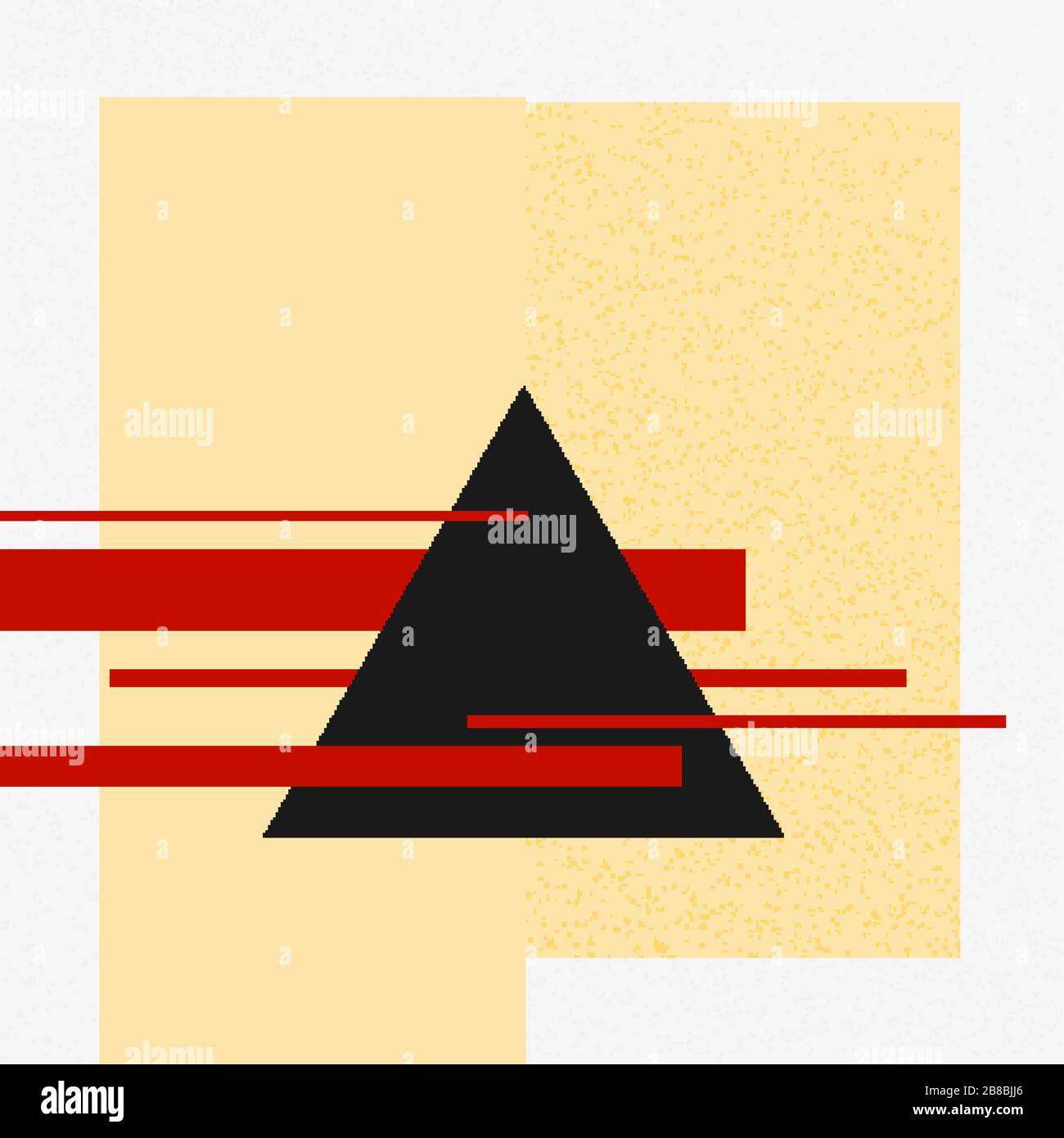 Vector abstract black and red shapes Constructivism Art style design ...