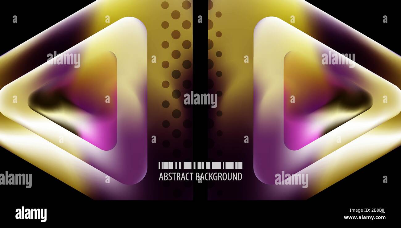 Abstract colorful background template with blended multiple geometric ...