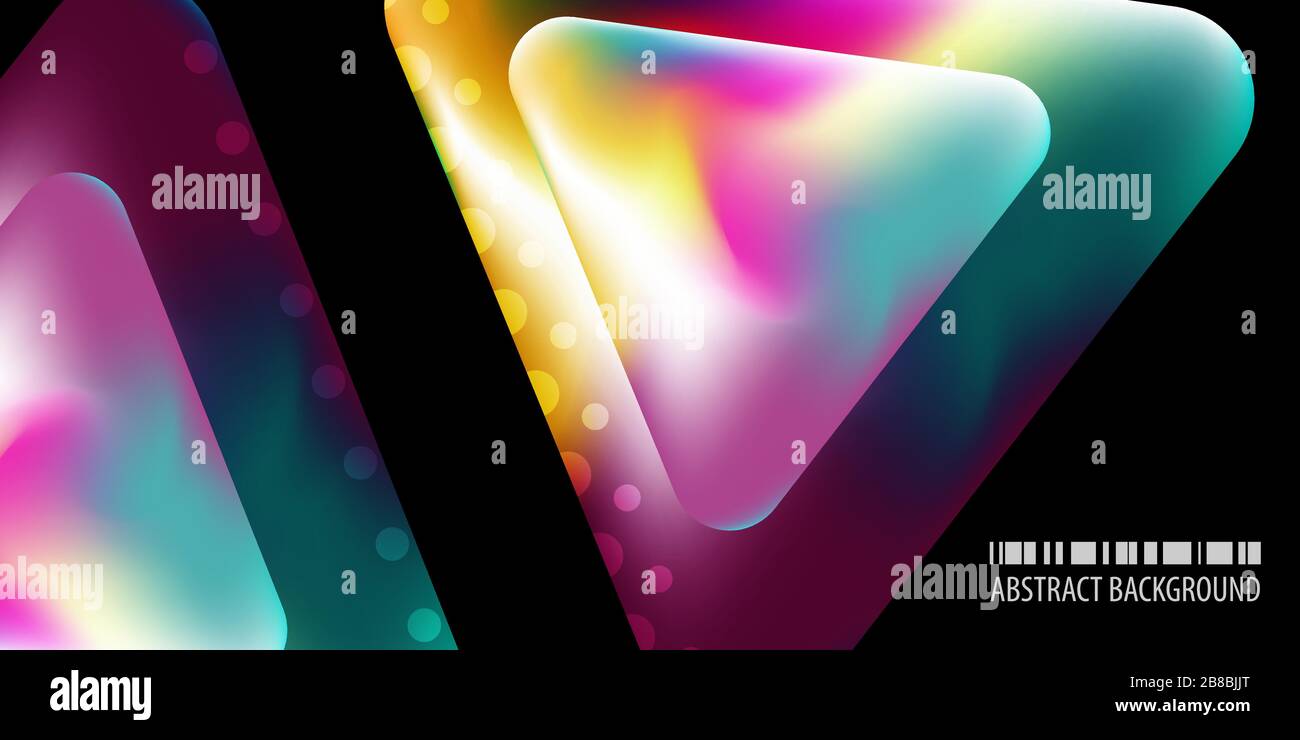 Abstract colorful background template with blended multiple geometric ...