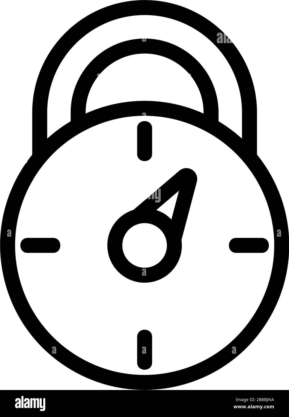 password combination lock icon vector outline illustration Stock Vector ...