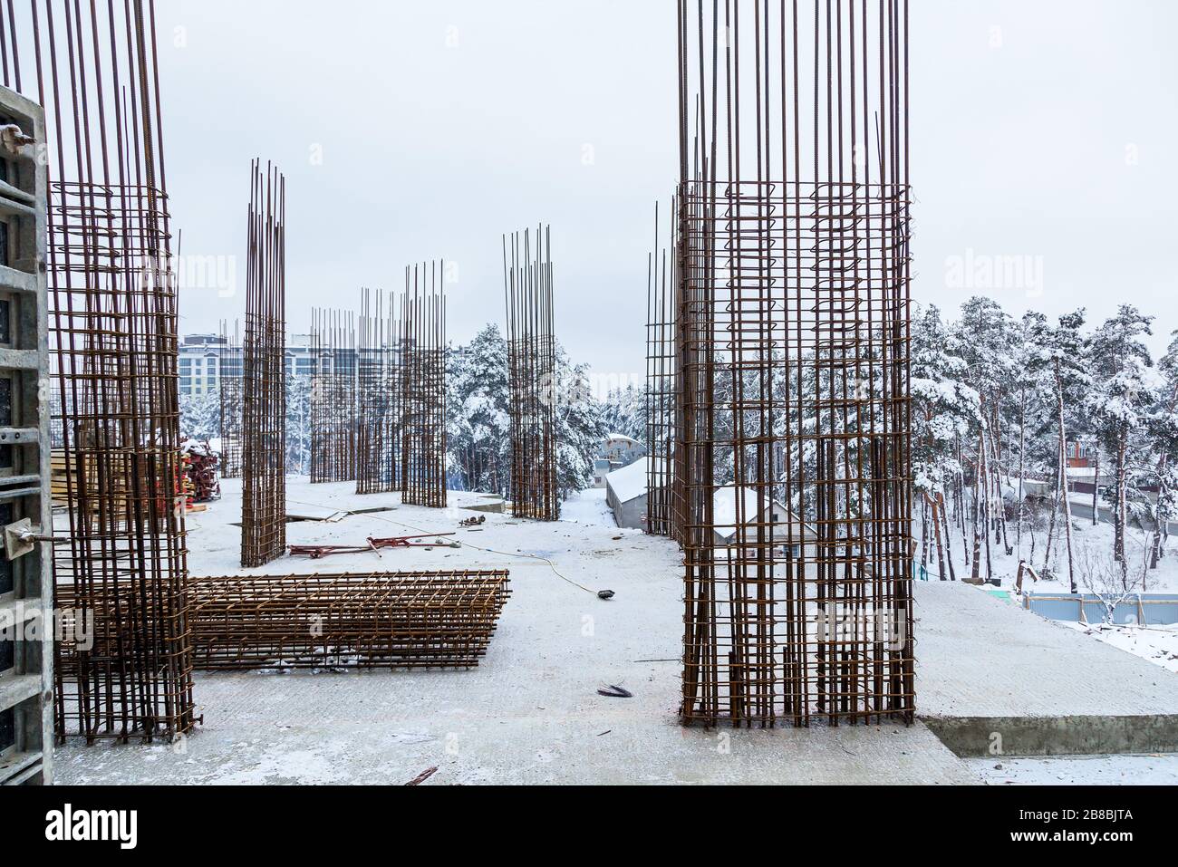 Design of reinforcement frame reinforcement for concrete frame house ...