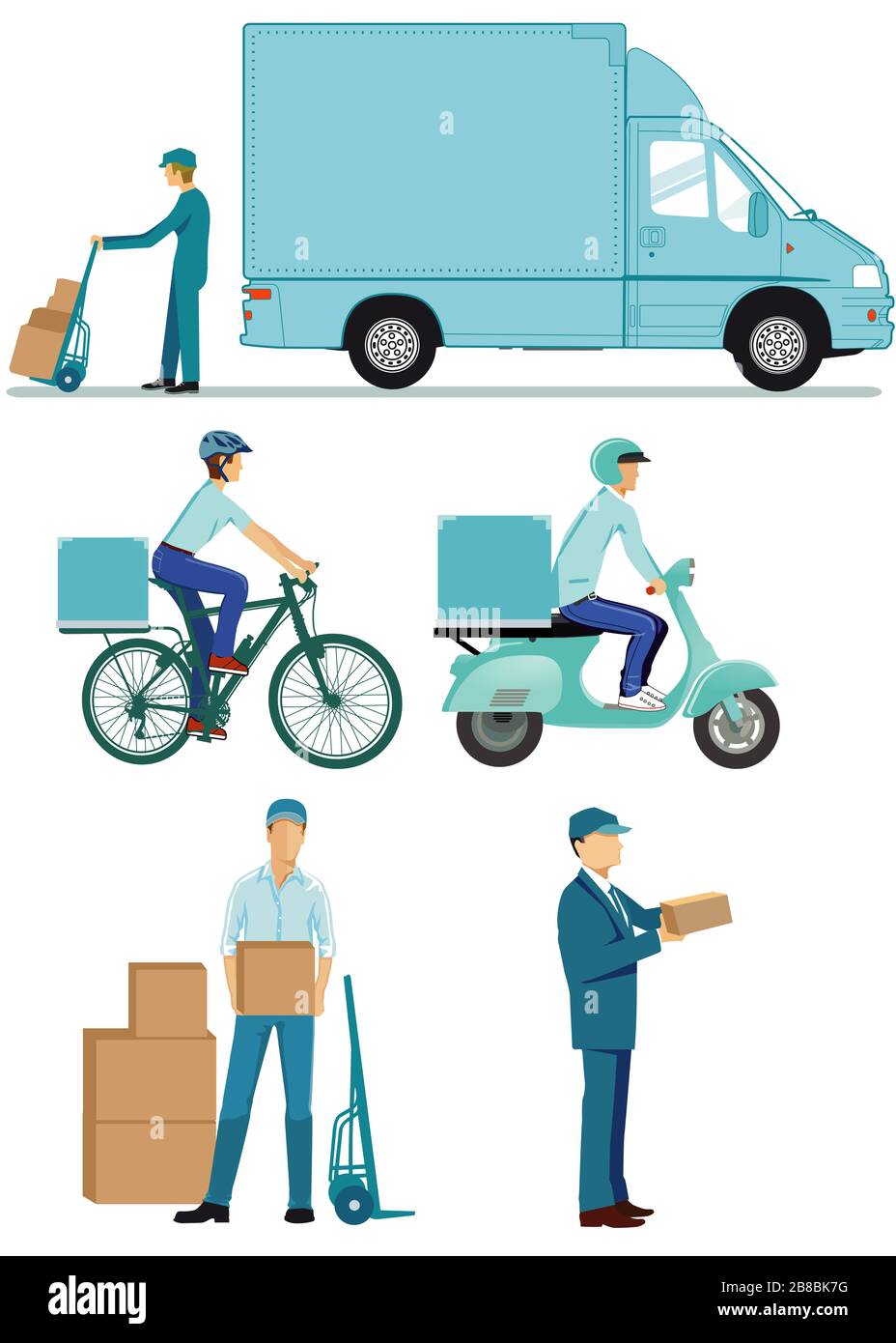 Logistics cartoon hi-res stock photography and images - Alamy