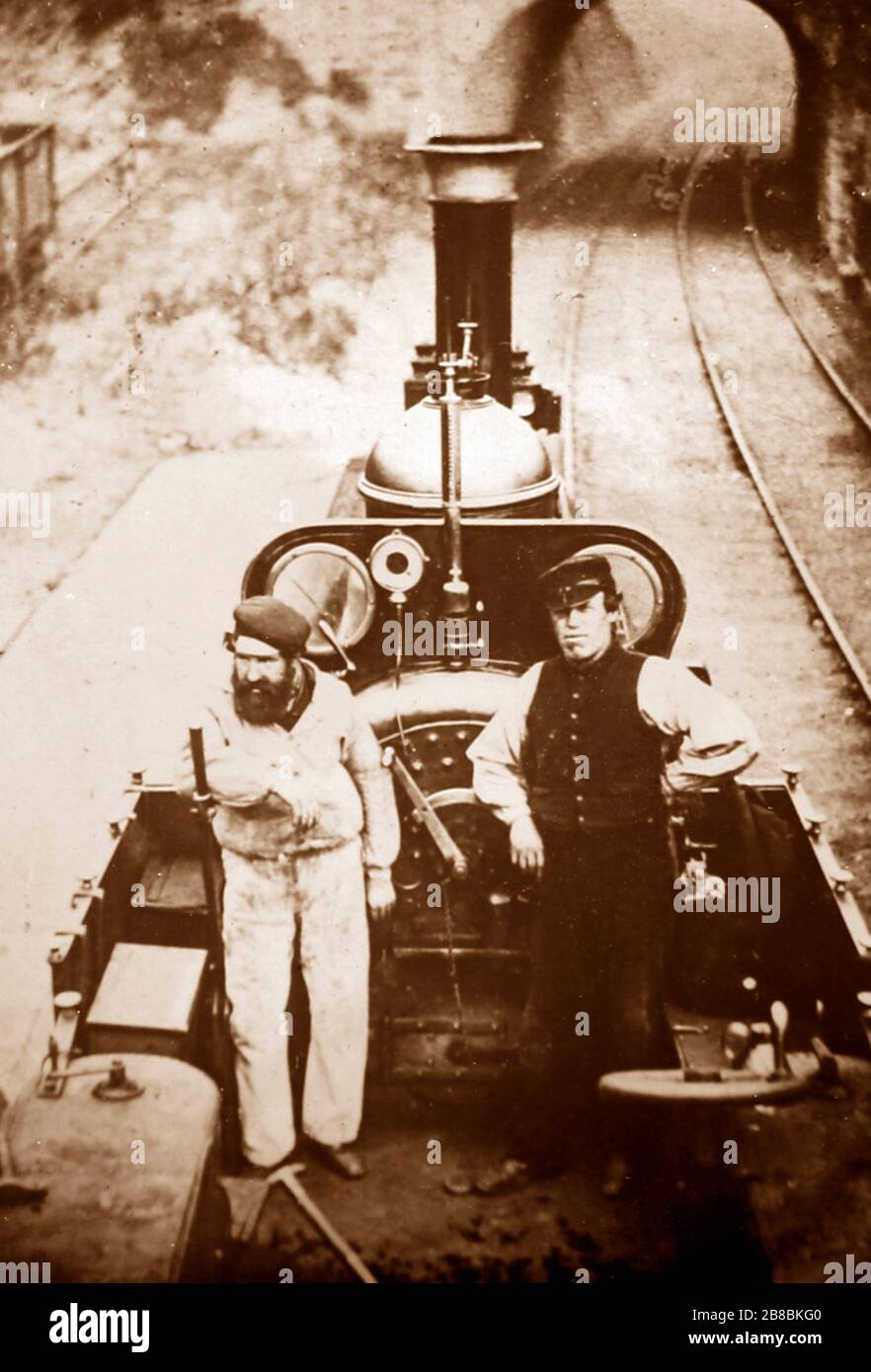 Jim Redford, engine driver, Burnley, Victorian period Stock Photo - Alamy