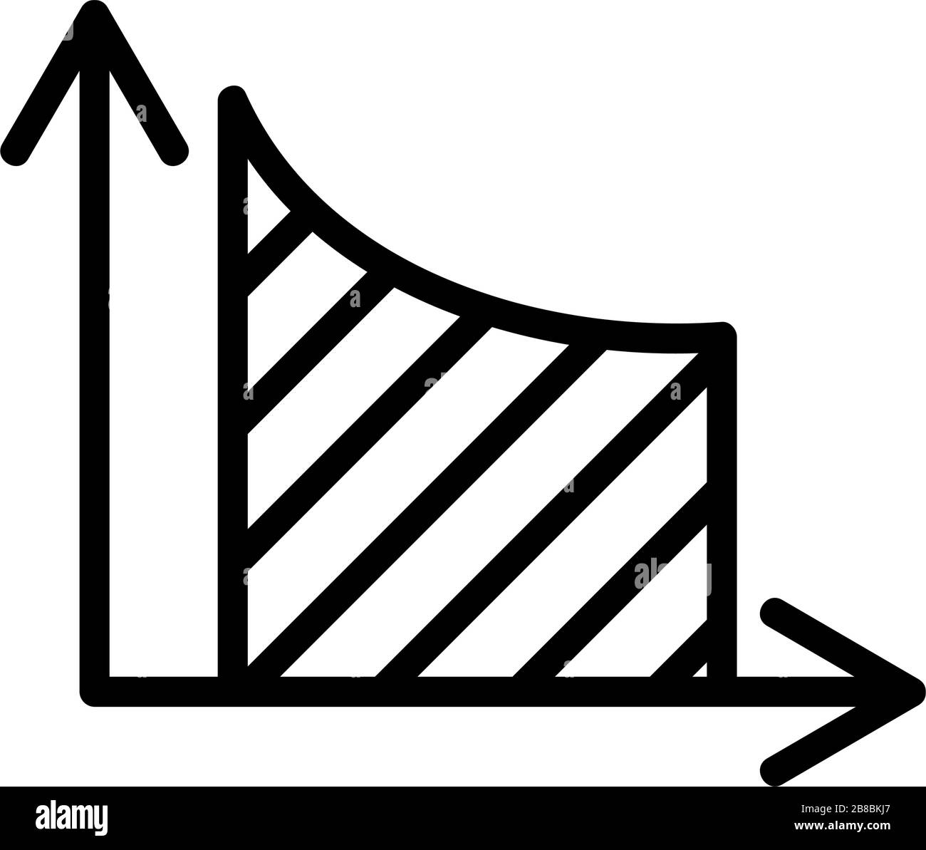 graph mathematics icon vector outline illustration Stock Vector Image ...