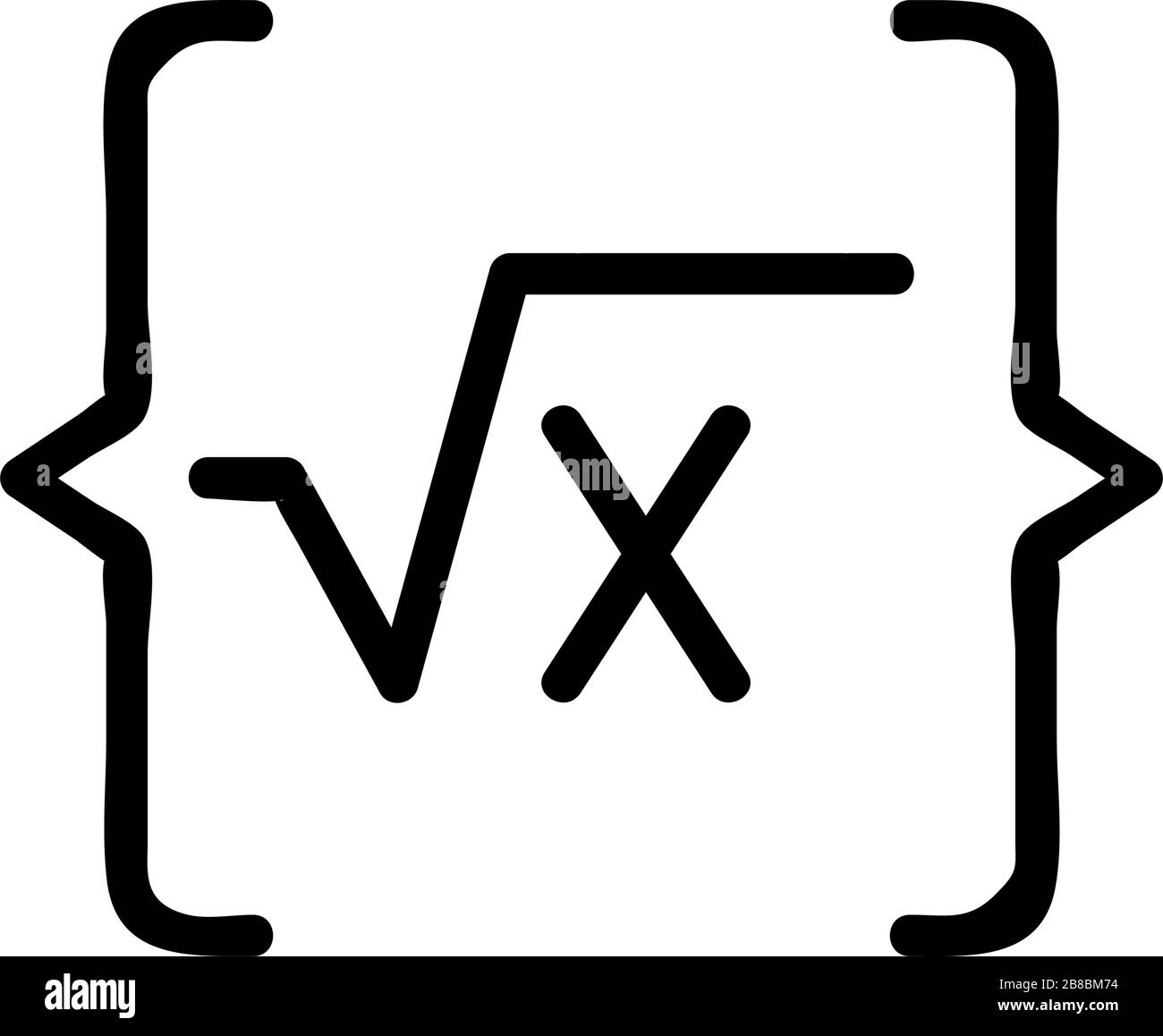 math formula icon vector outline illustration Stock Vector Image & Art ...