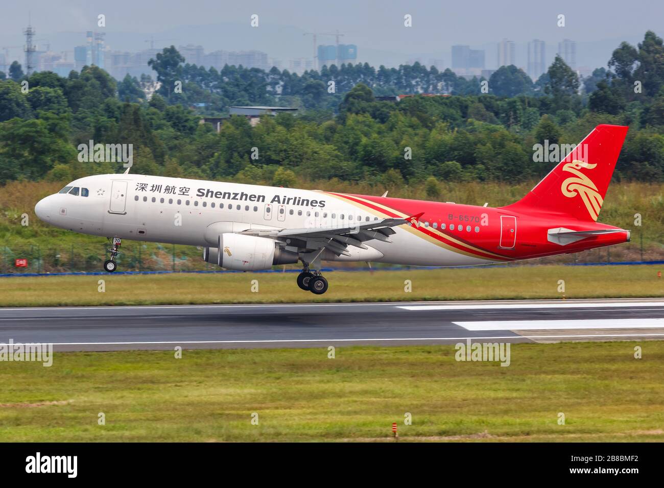 Chengdu, China – September 22, 2019: Shenzhen Airlines Airbus A320 ...