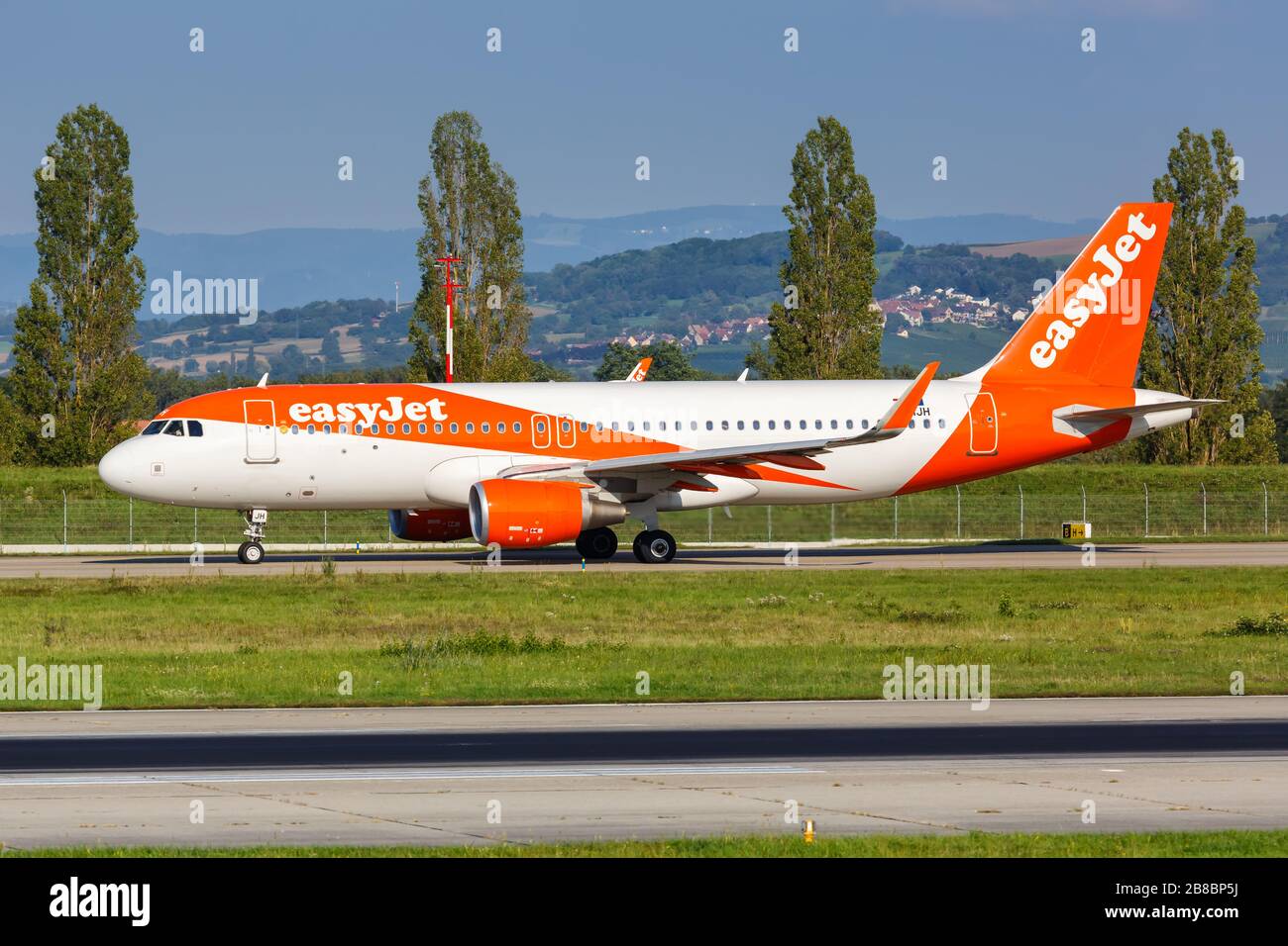 Mulhouse, France – August 31, 2019: EasyJet Airbus A320 airplane at ...