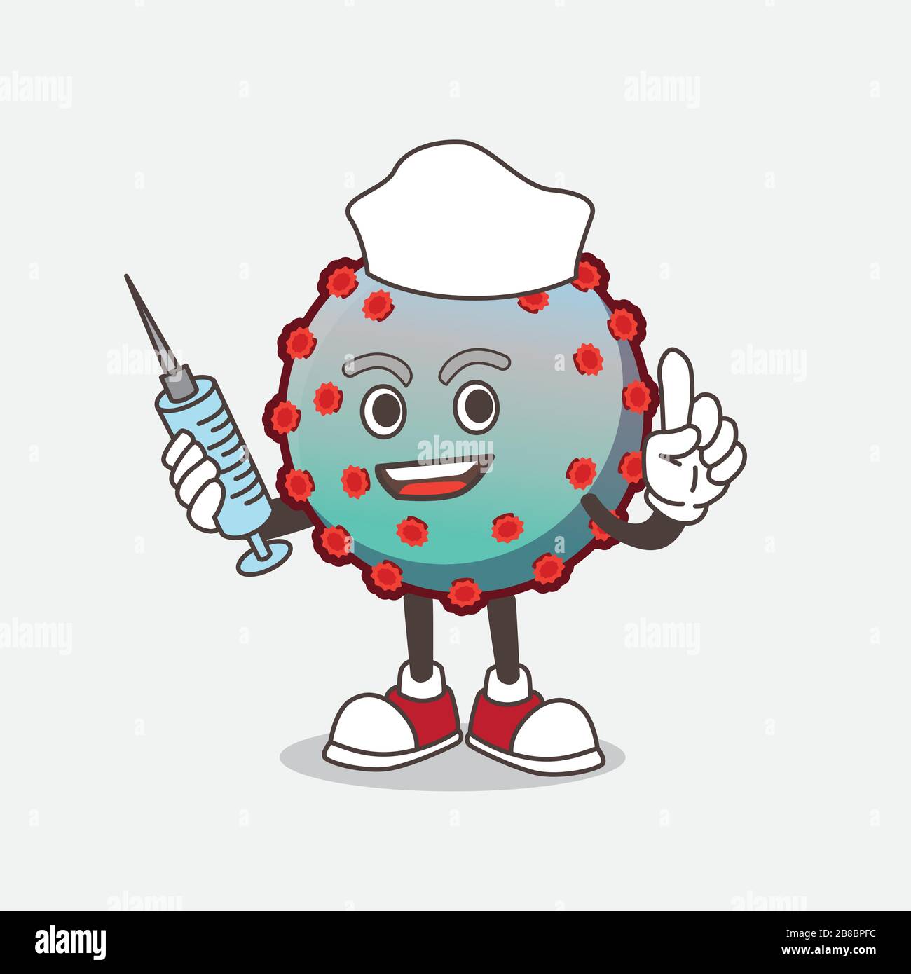 An illustration of Virus cartoon mascot character Stock Vector Image ...