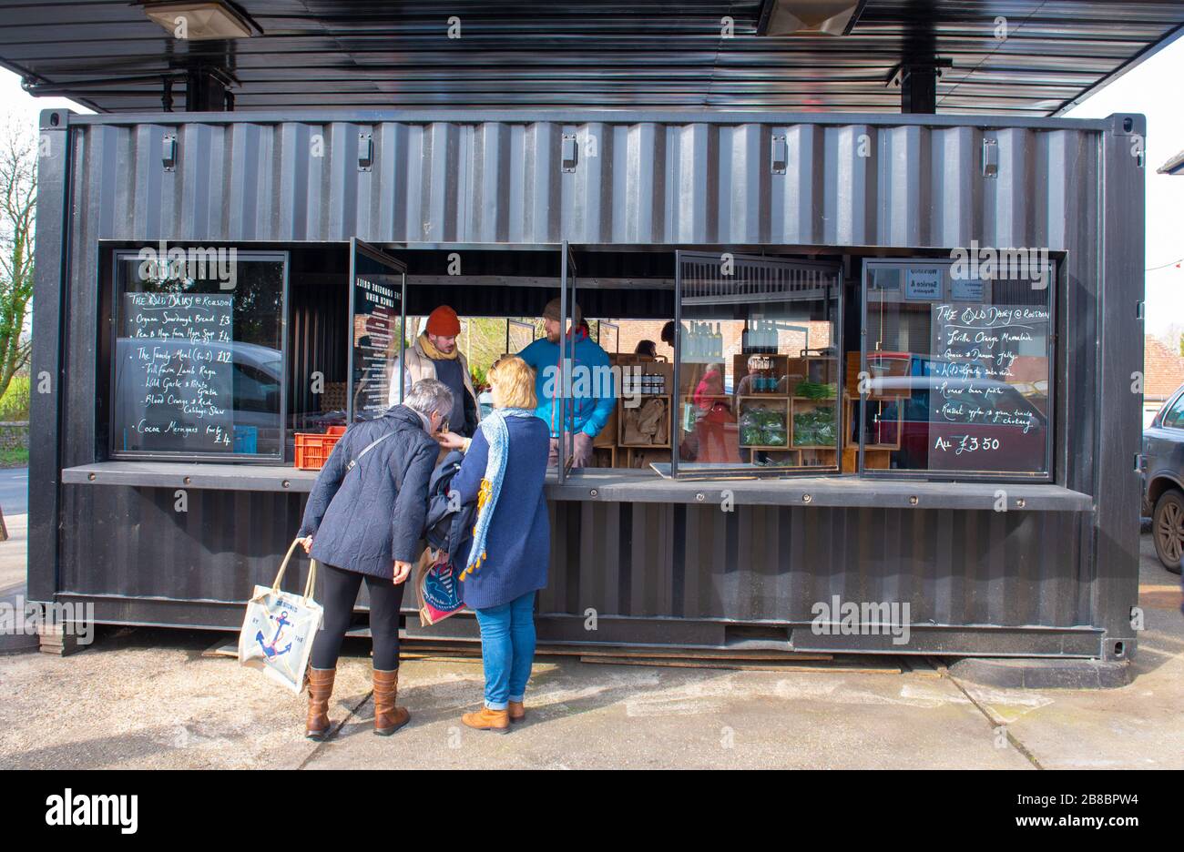 Container on a forecourt hi-res stock photography and images - Alamy