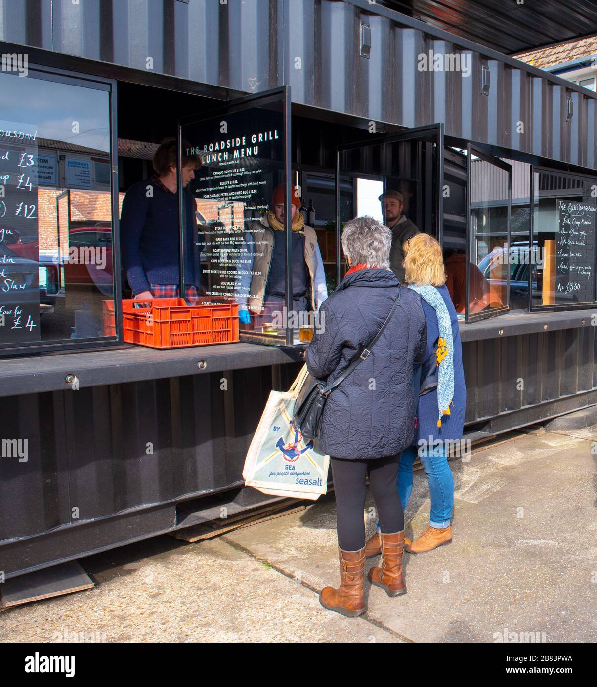 Container on a forecourt hi-res stock photography and images - Alamy