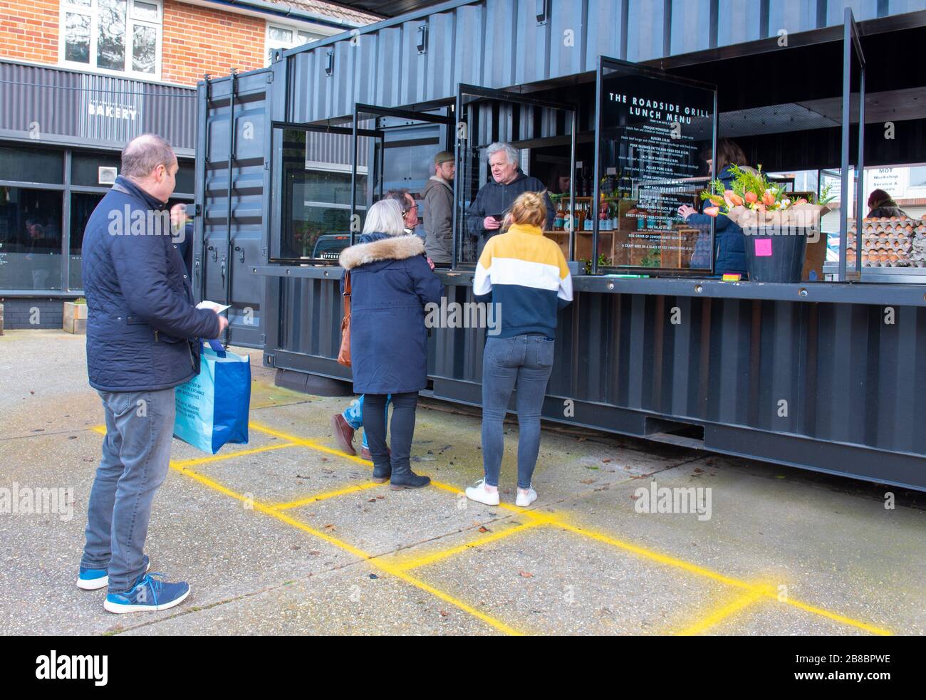 Container on a forecourt hi-res stock photography and images - Alamy