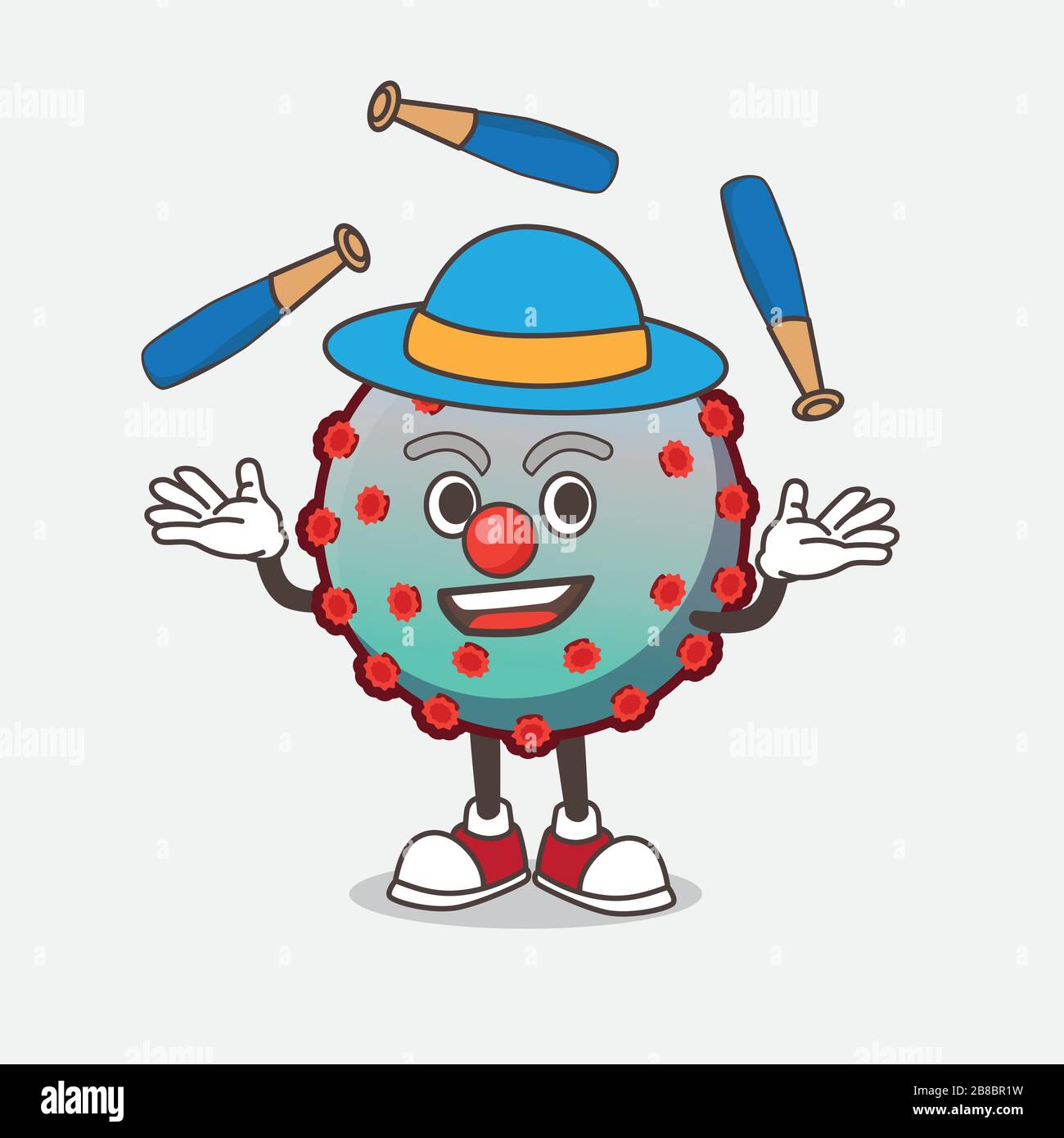 An illustration of Virus cartoon mascot character Stock Vector Image ...