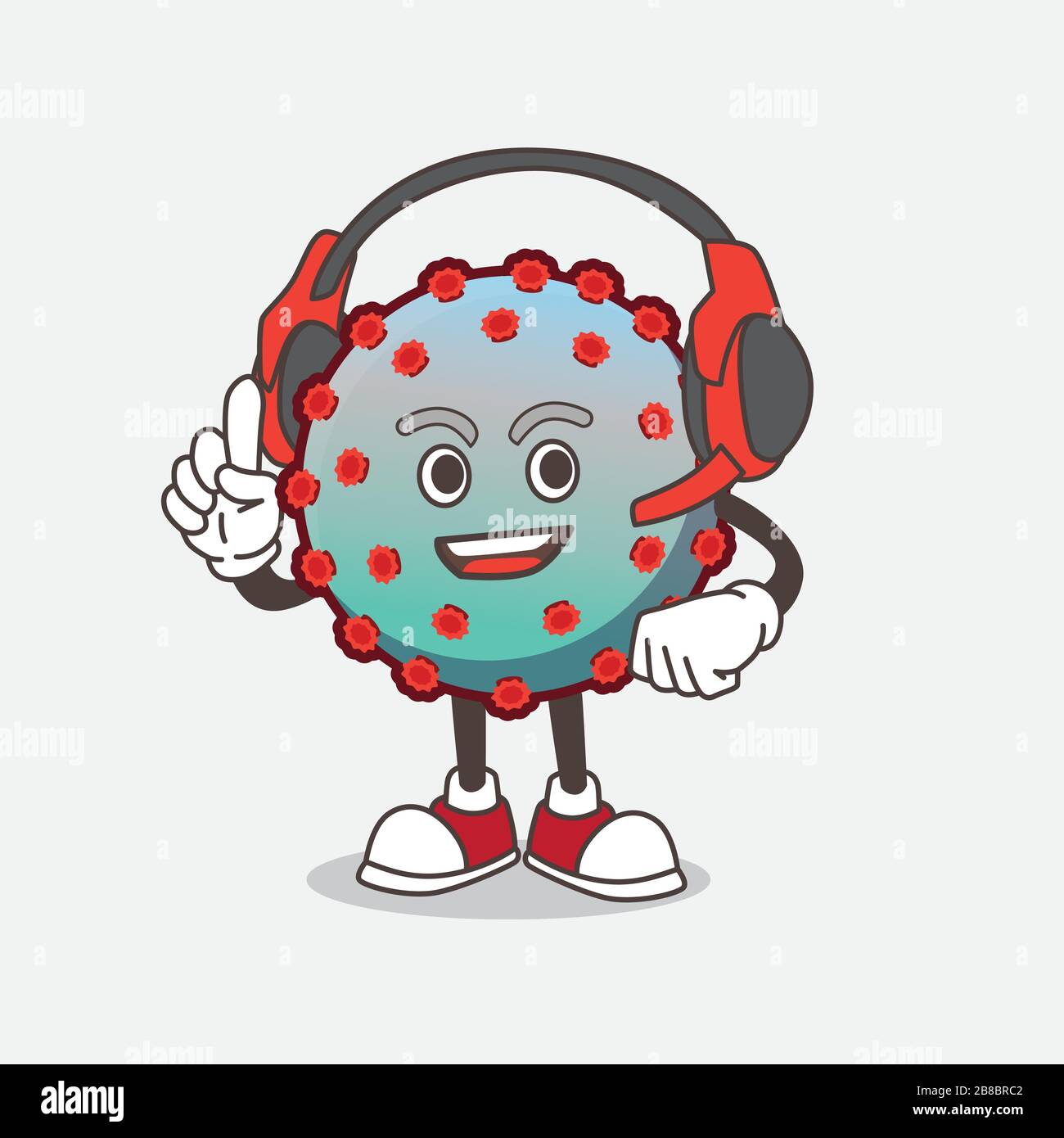 An illustration of Virus cartoon mascot character Stock Vector Image ...