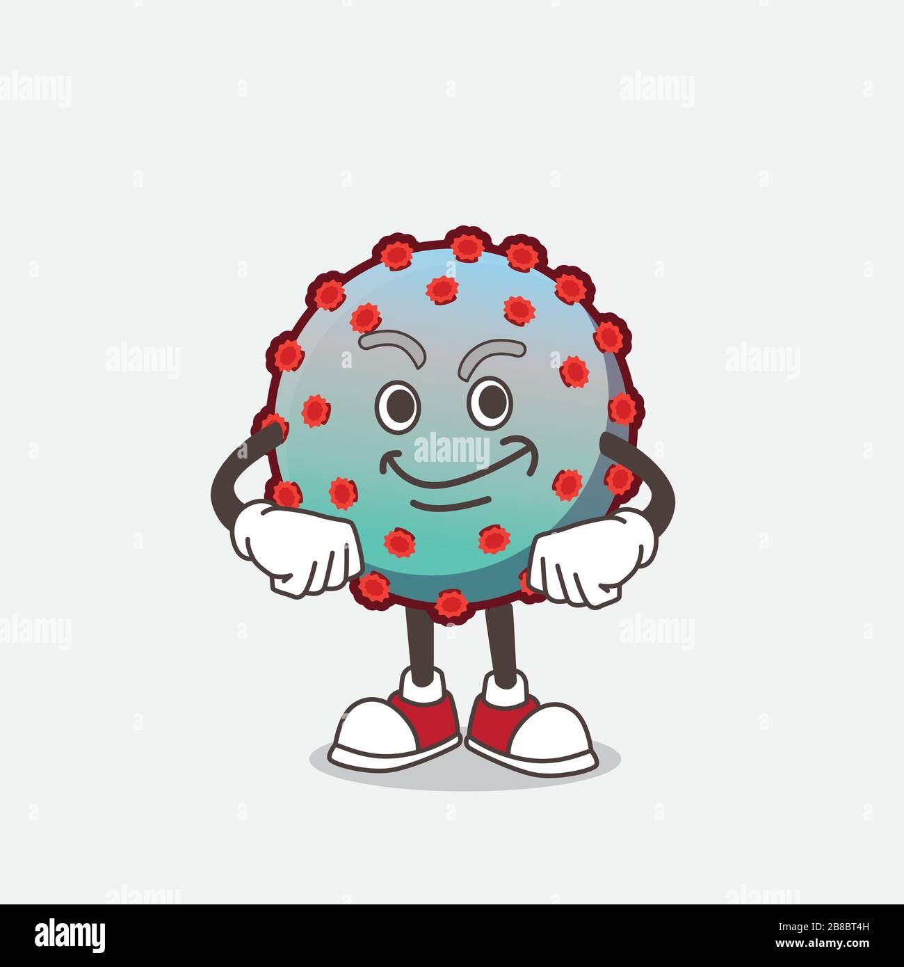 An illustration of Virus cartoon mascot character Stock Vector Image ...