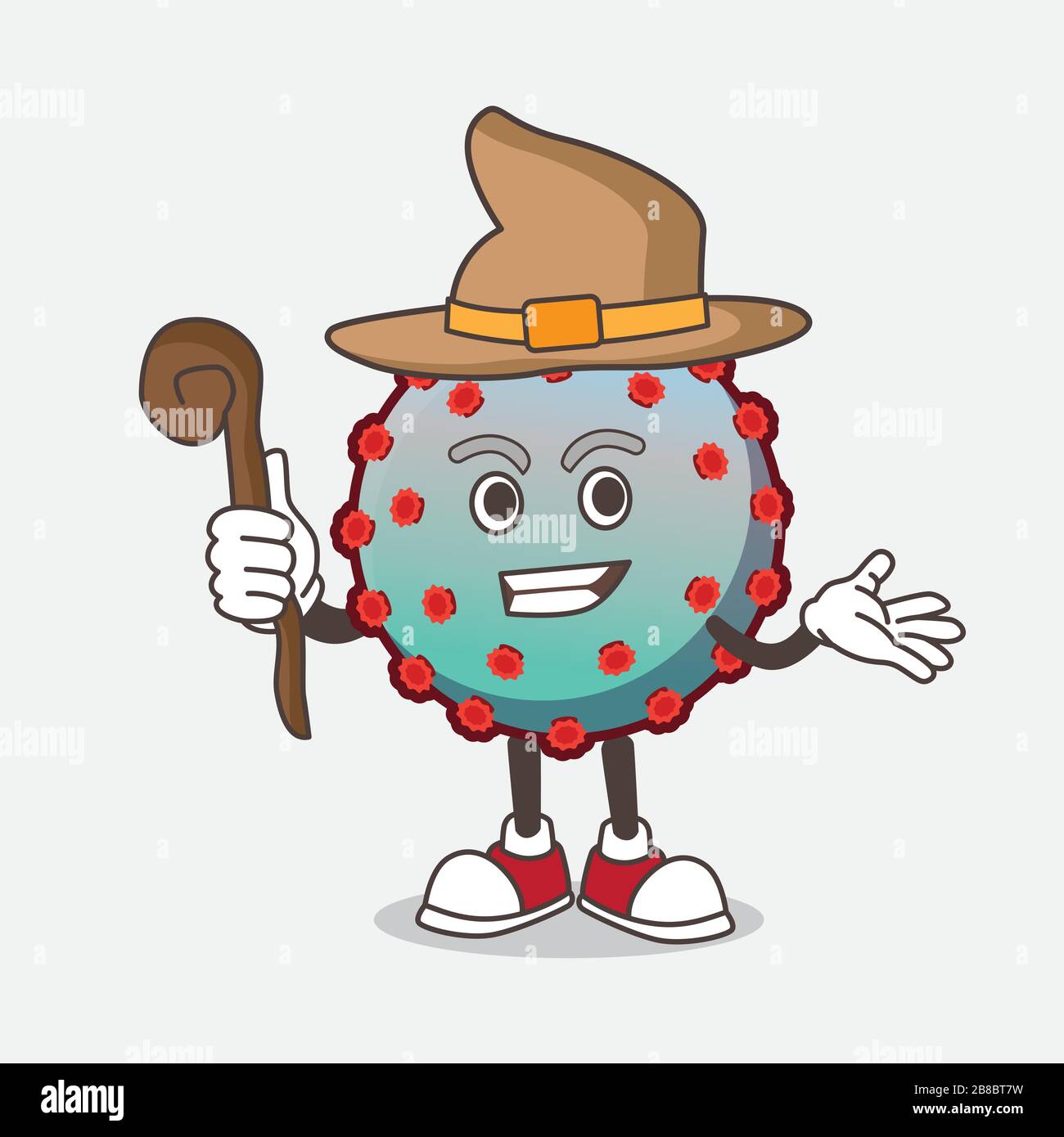 An illustration of Virus cartoon mascot character Stock Vector Image ...