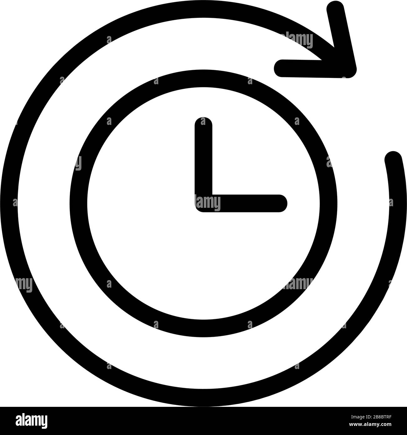 a time deadline icon vector outline illustration Stock Vector Image ...