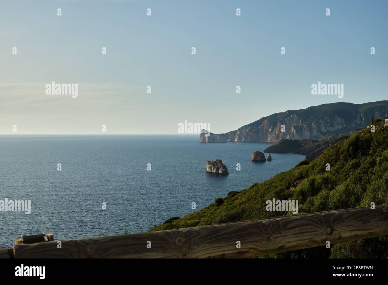 Pan di Zucchero faraglione, a big rock near Masua, Sardinia, Italy ...
