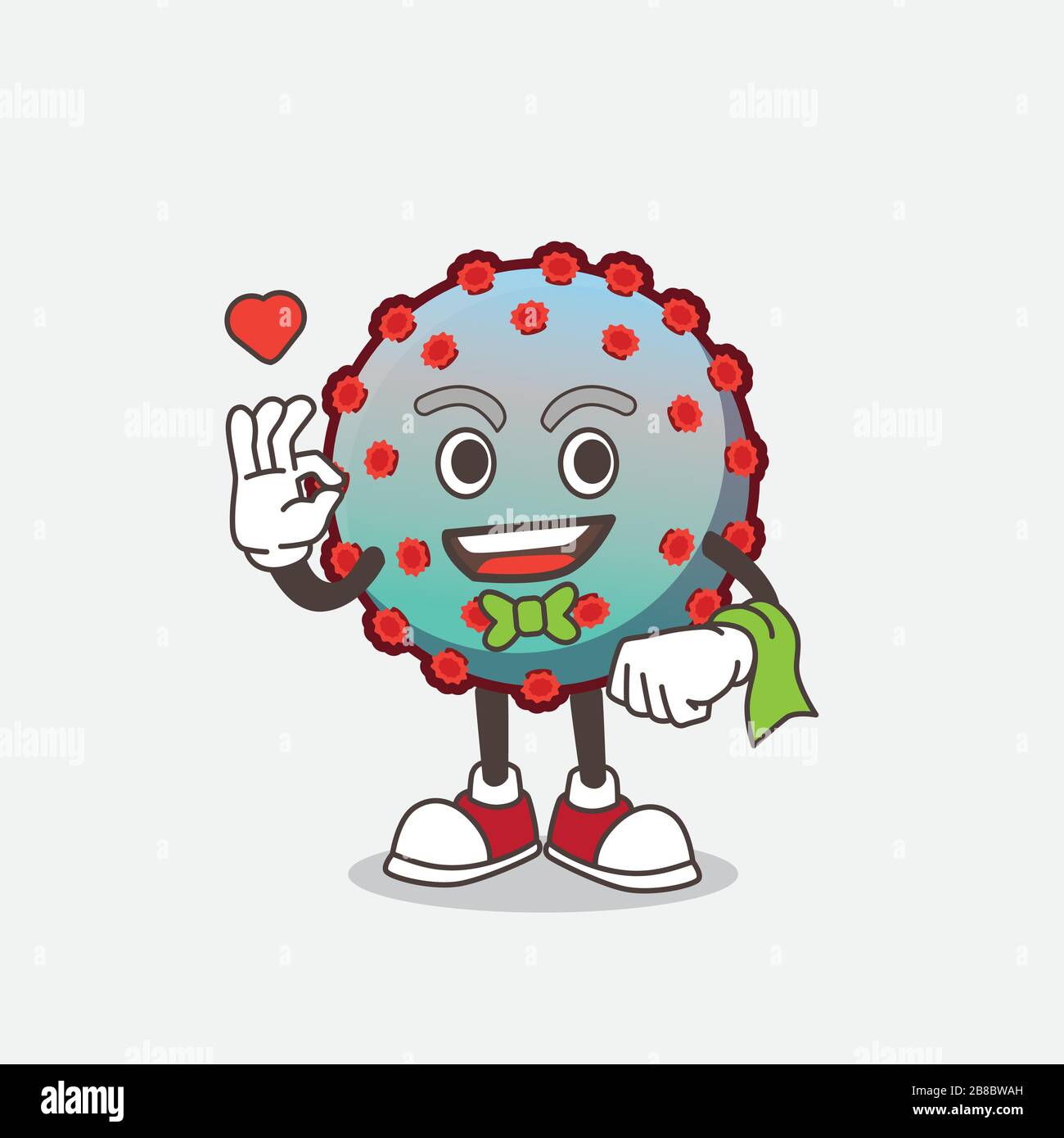 An illustration of Virus cartoon mascot character Stock Vector Image ...