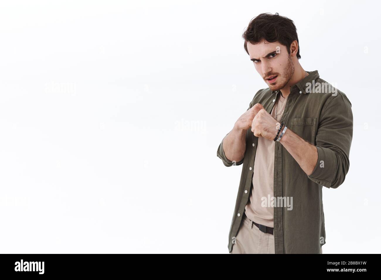Young Man Boxing Fighting Pose High Resolution Stock Photography and ...