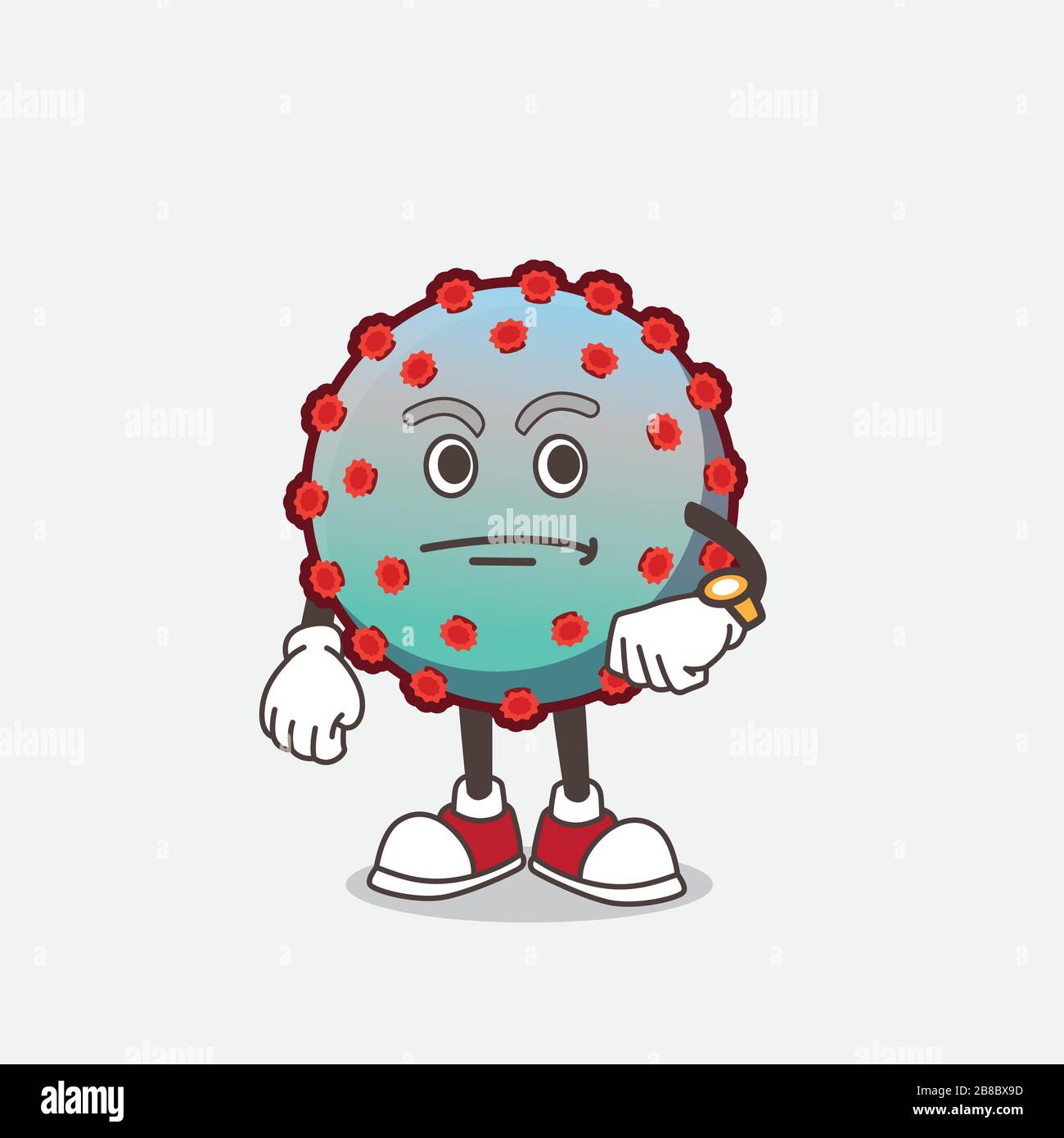 An illustration of Virus cartoon mascot character Stock Vector Image ...