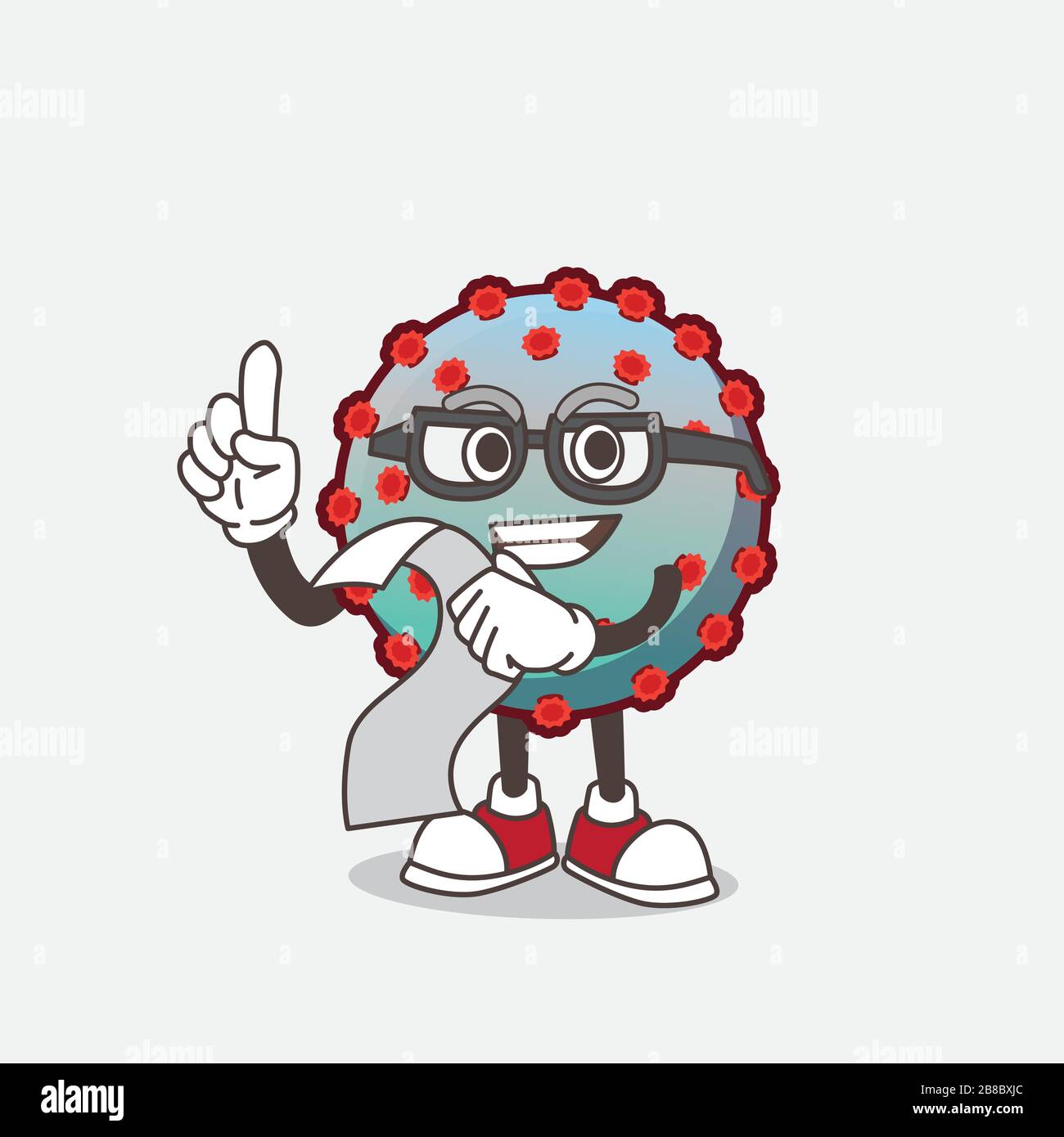 An illustration of Virus cartoon mascot character Stock Vector Image ...