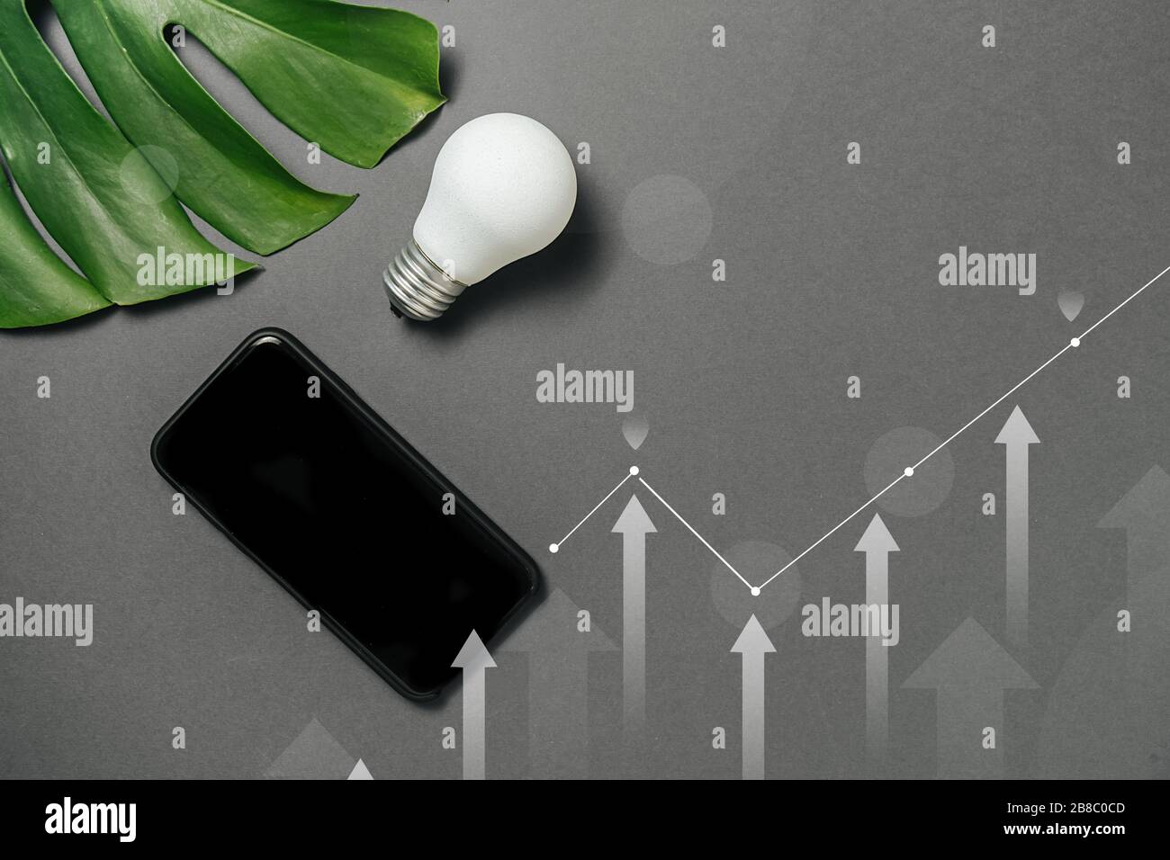 Creativity inspiration, ideas concepts with light bulb, digital diagram ...
